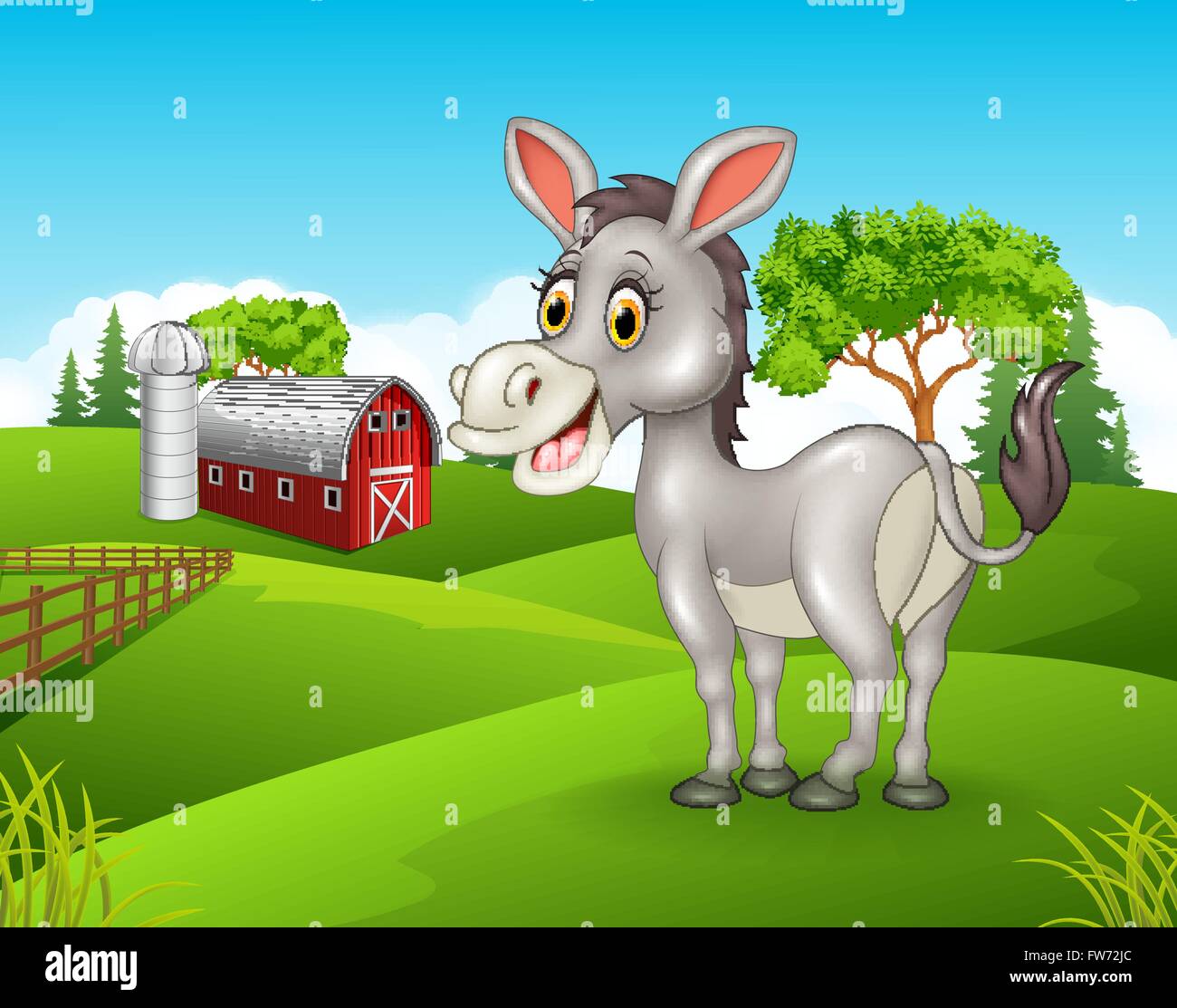 Donkey cartoon illustration -Fotos und -Bildmaterial in hoher Auflösung ...