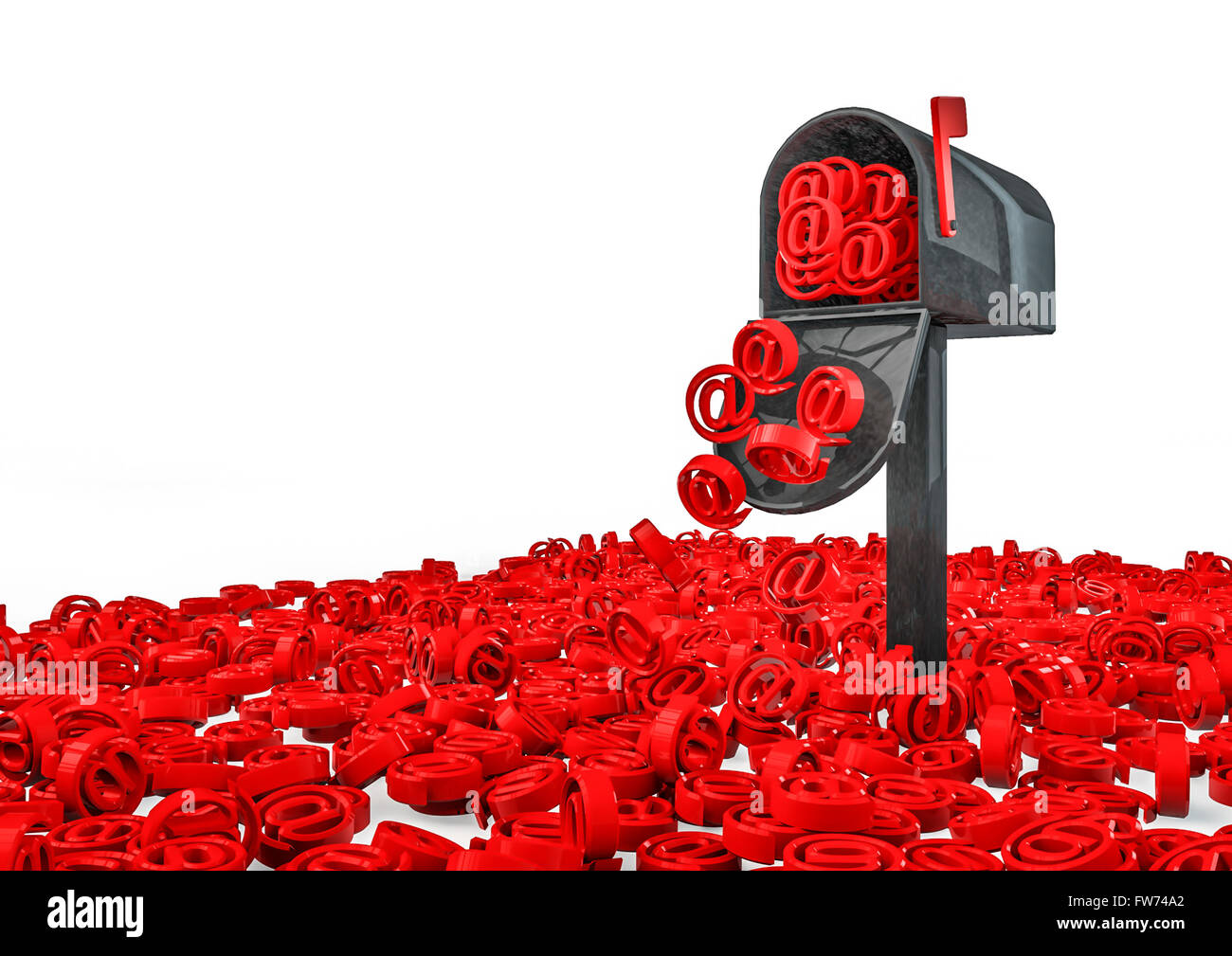 Symbols in 3d email communication -Fotos und -Bildmaterial in hoher ...