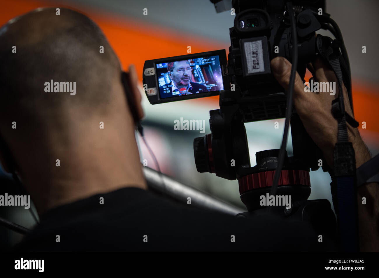 Rom, Italien. 31. März 2016. Ex-Bürgermeister von Ignazio Marino stellt ...