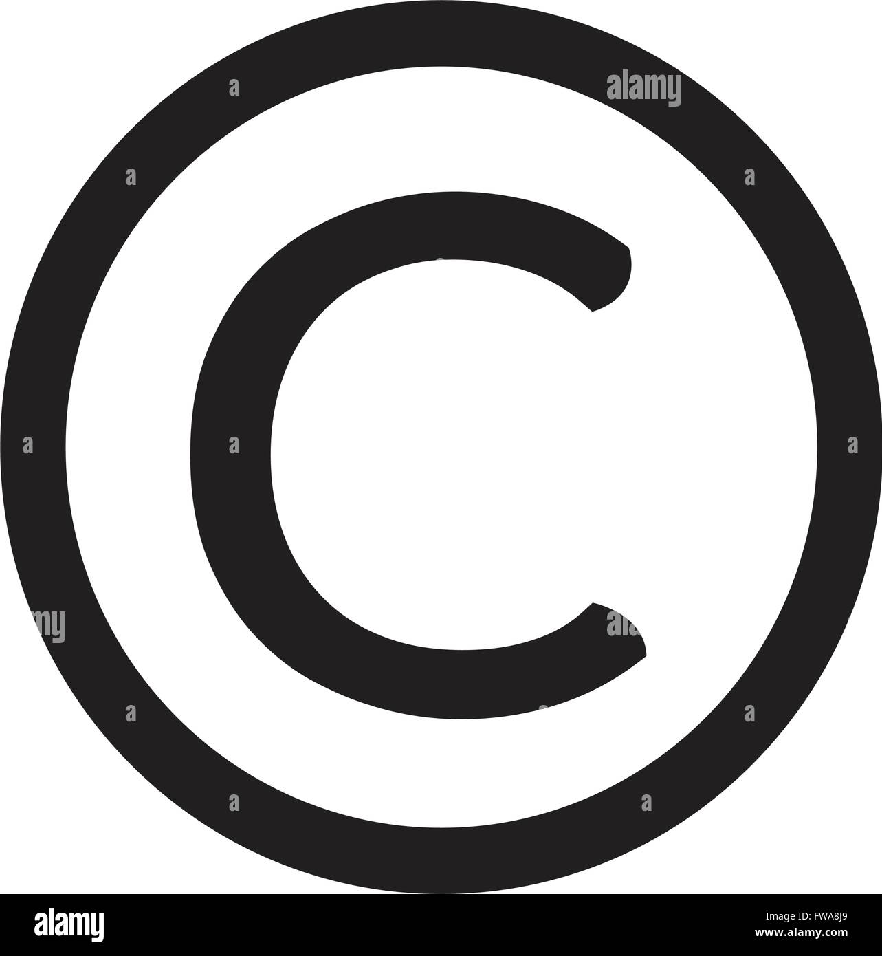 Copyright-Symbol Symbol Illustration design Stock-Vektorgrafik - Alamy