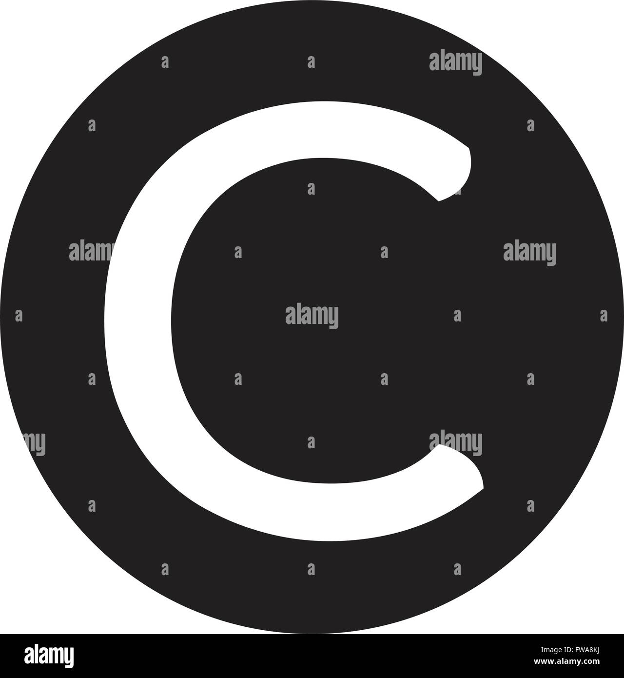 Copyright-Symbol Symbol Illustration design Stock-Vektorgrafik - Alamy