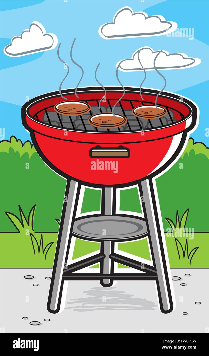 Grill cartoon Stock-Vektorgrafiken kaufen - Alamy
