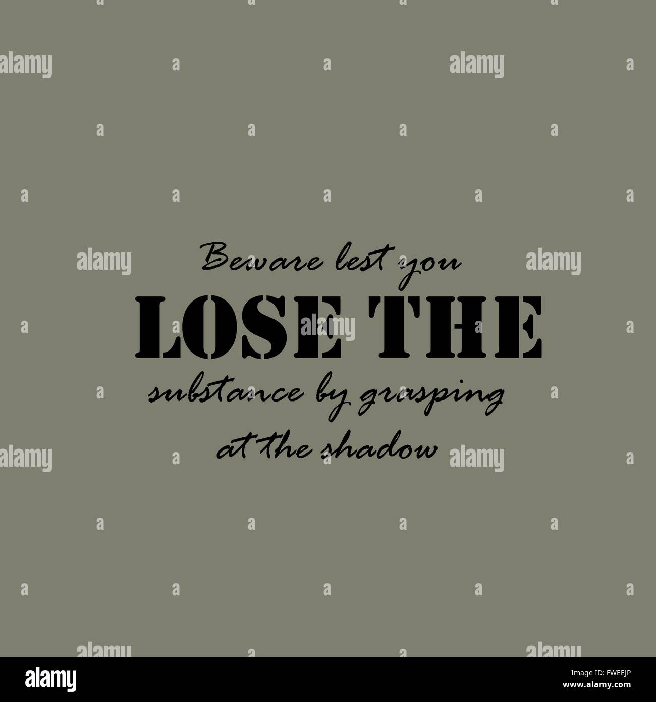 Die substanz und der schatten Stock-Vektorgrafiken kaufen - Alamy