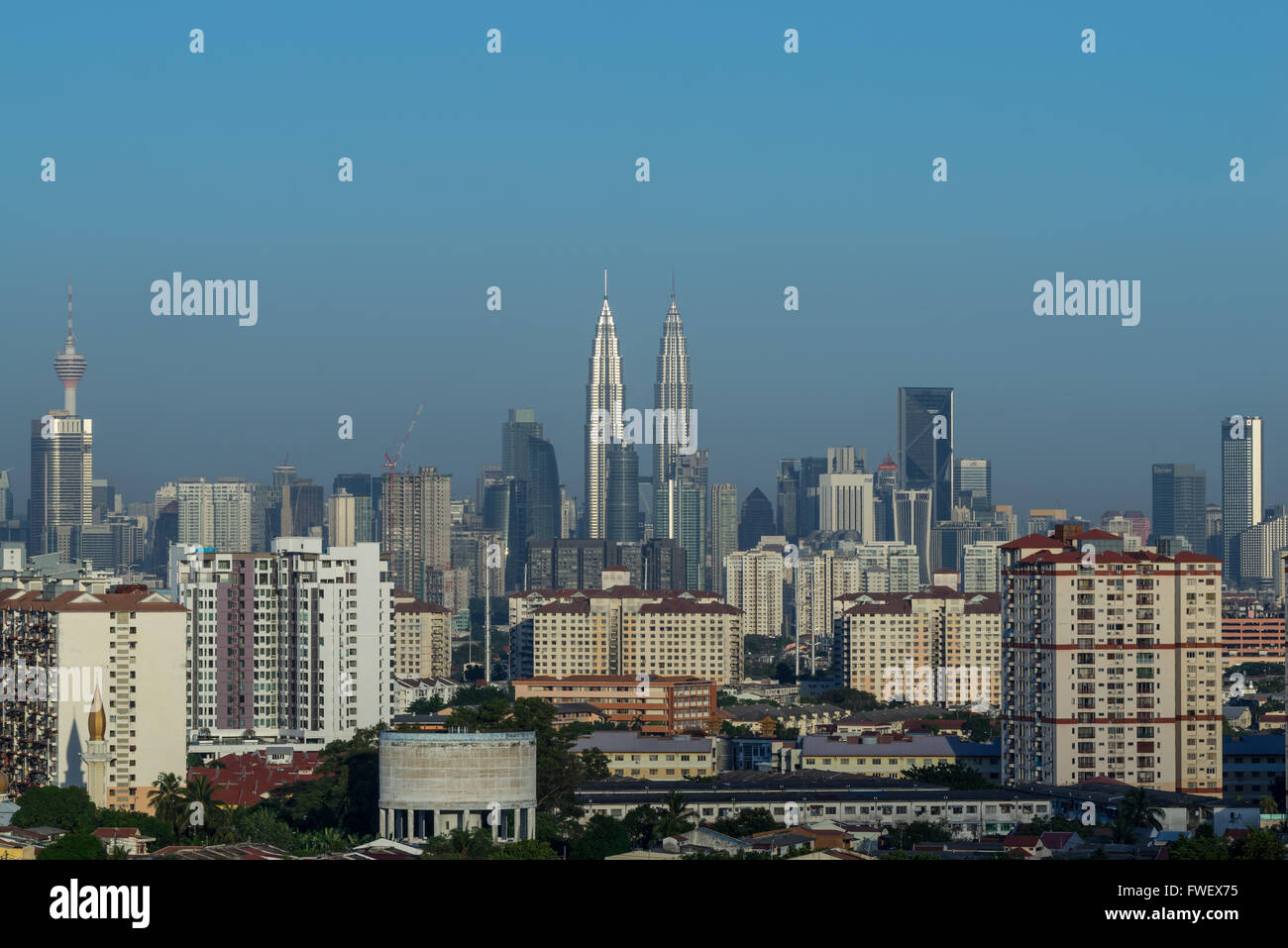 Kuala Lumpur, der Hauptstadt von Malaysia. Die moderne Skyline ...