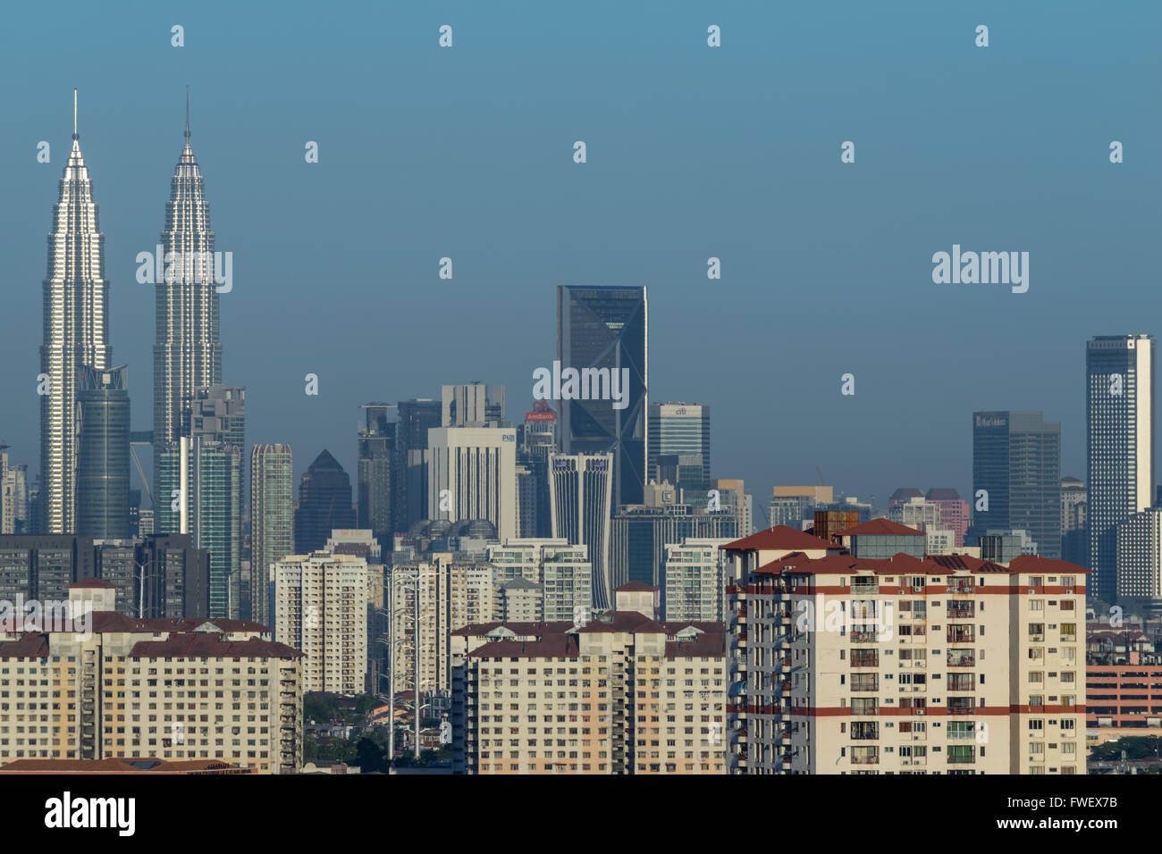 Kuala Lumpur, der Hauptstadt von Malaysia. Die moderne Skyline ...