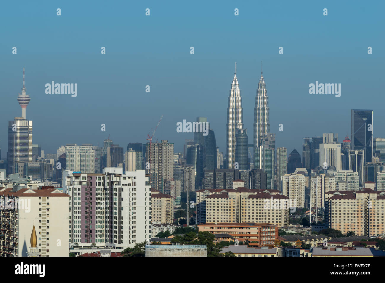Kuala Lumpur, der Hauptstadt von Malaysia. Die moderne Skyline ...