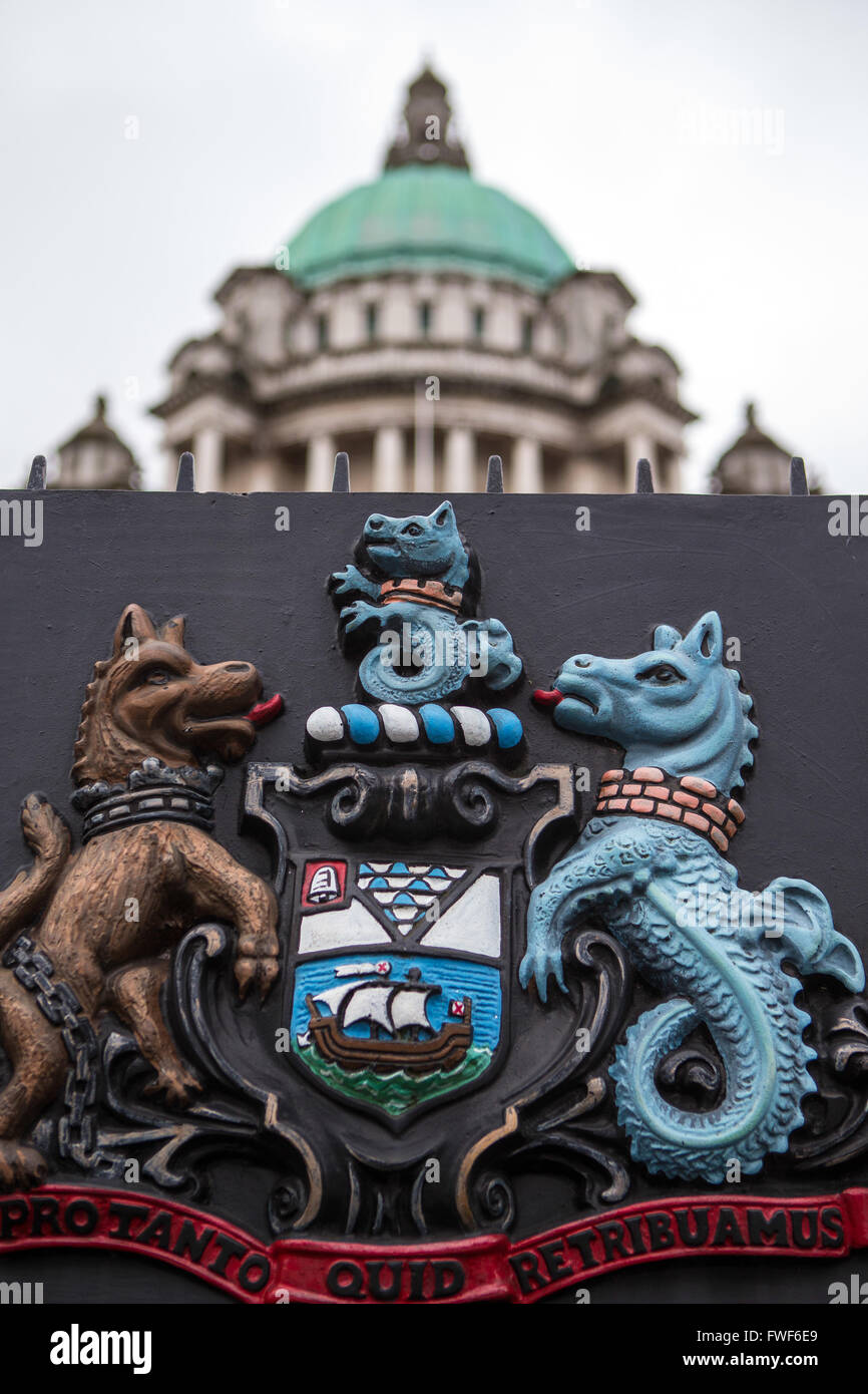 Das Wappen von Belfast Stockfotografie - Alamy