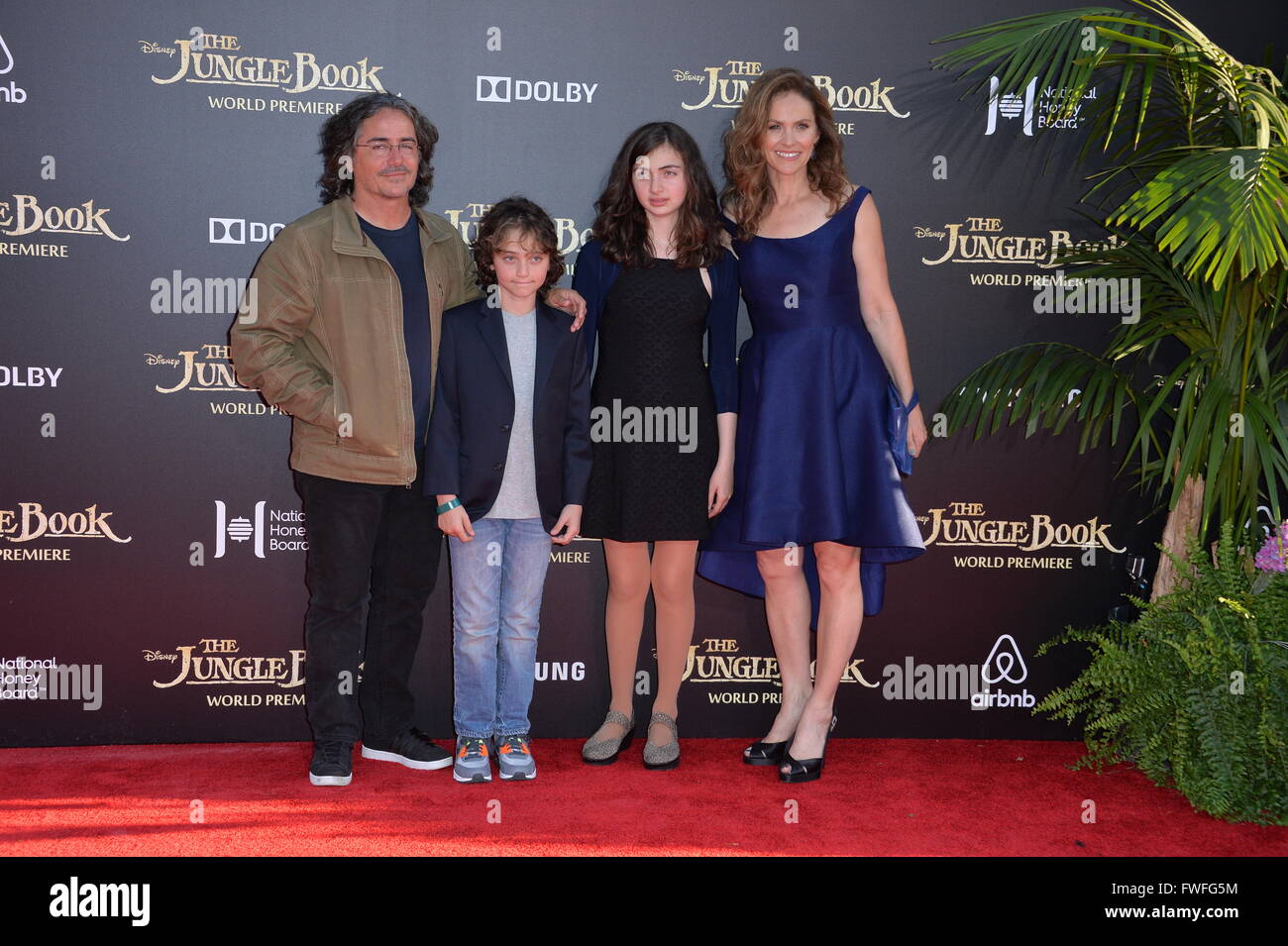 Amy Brenneman Das Dschungelbuch Weltpremiere Los Angeles Stockfotos und ...
