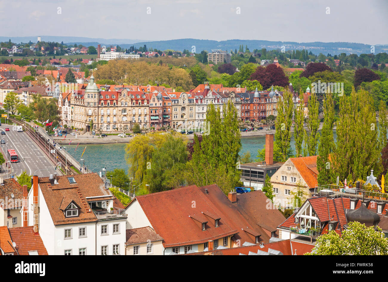 Aerial View Konstanz City Germany Stockfotos & Aerial View Konstanz City Germany Bilder - Alamy