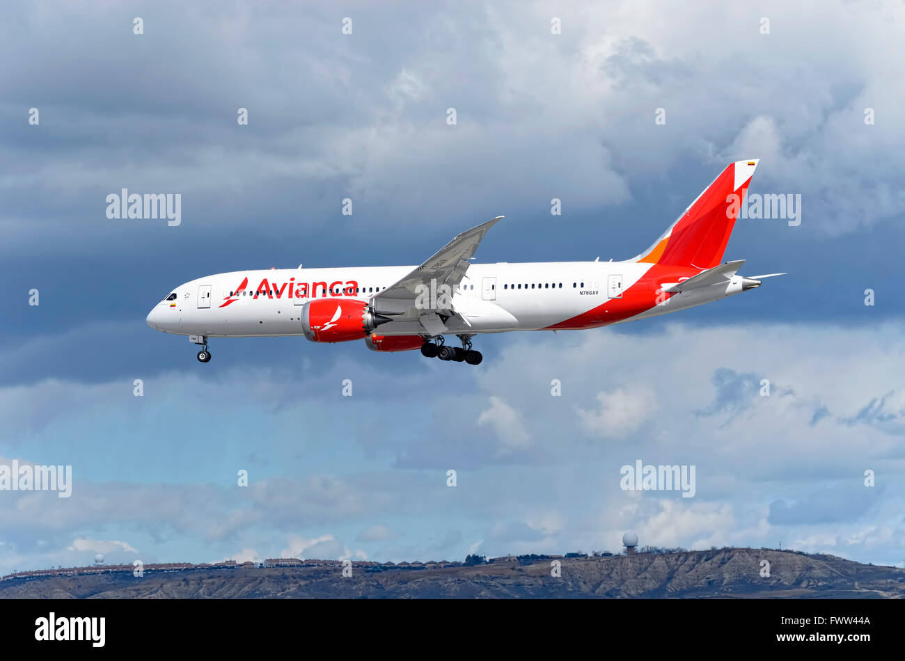 Boeing 787 Dreamliner Side View Stockfotos und -bilder Kaufen - Alamy