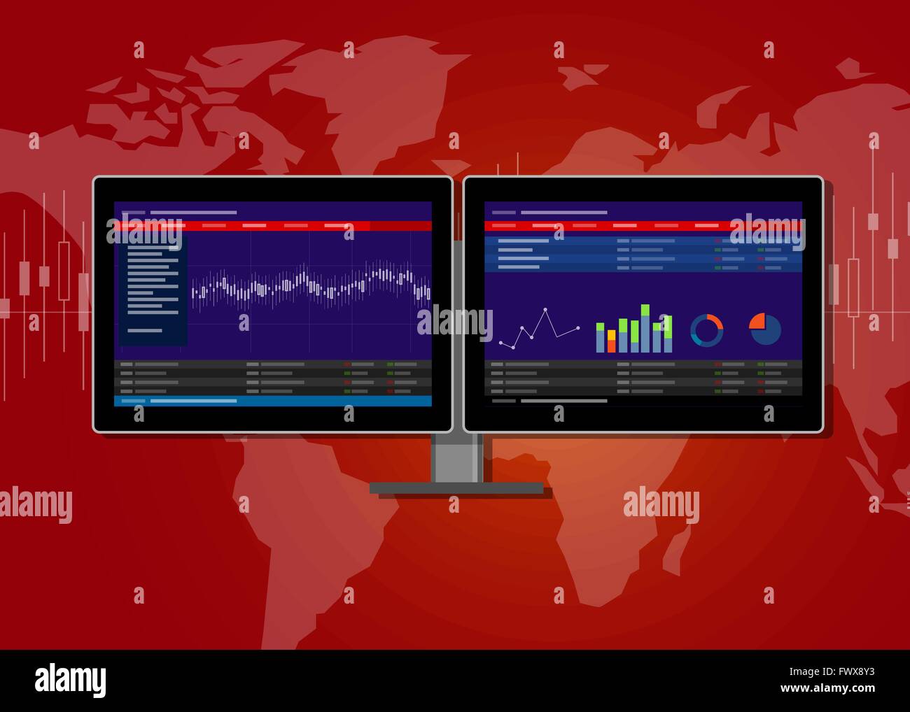 Bildschirm tastatur terminal Stock-Vektorgrafiken kaufen - Alamy