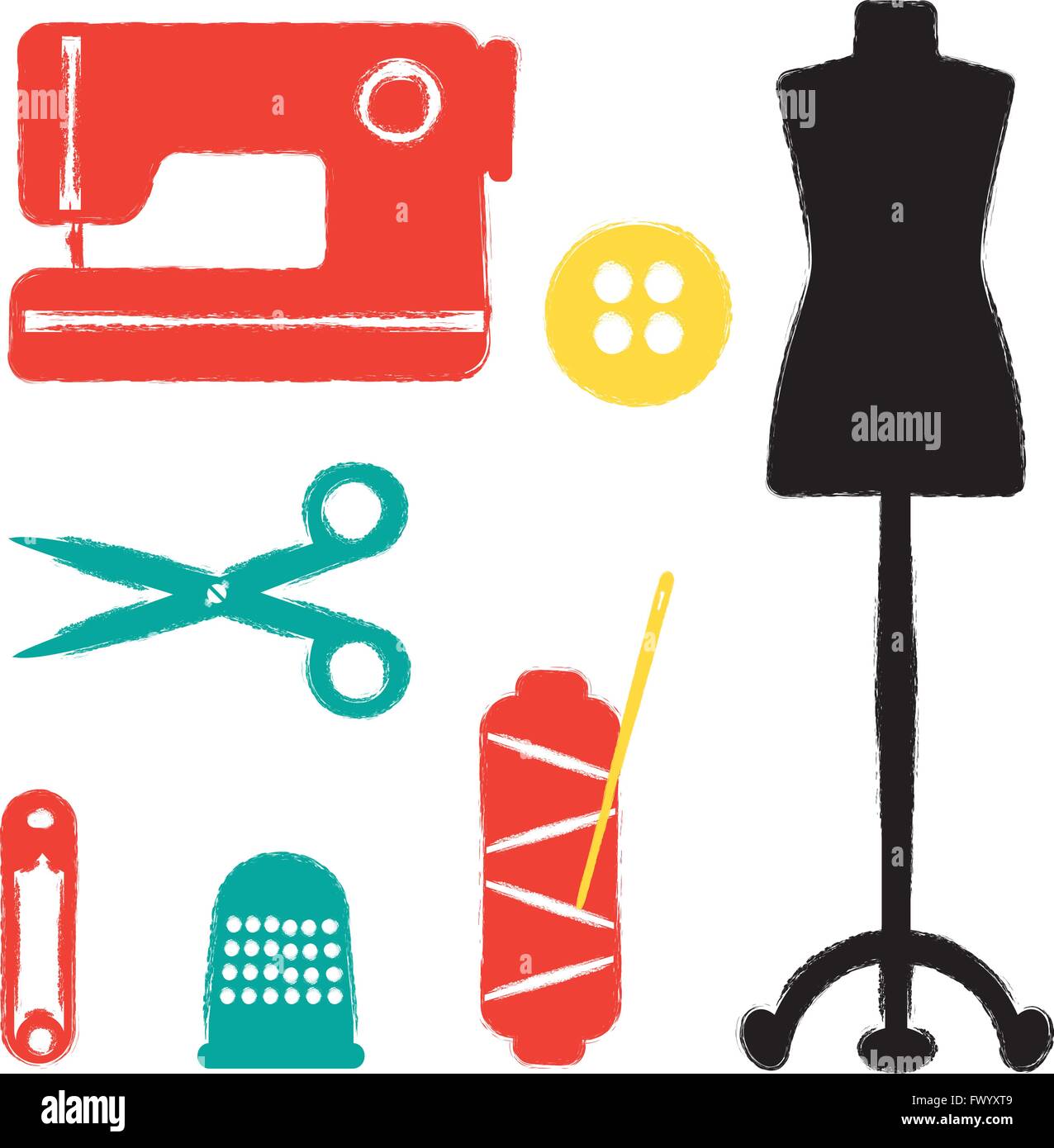 Needle thread icon sewing sign -Fotos und -Bildmaterial in hoher ...