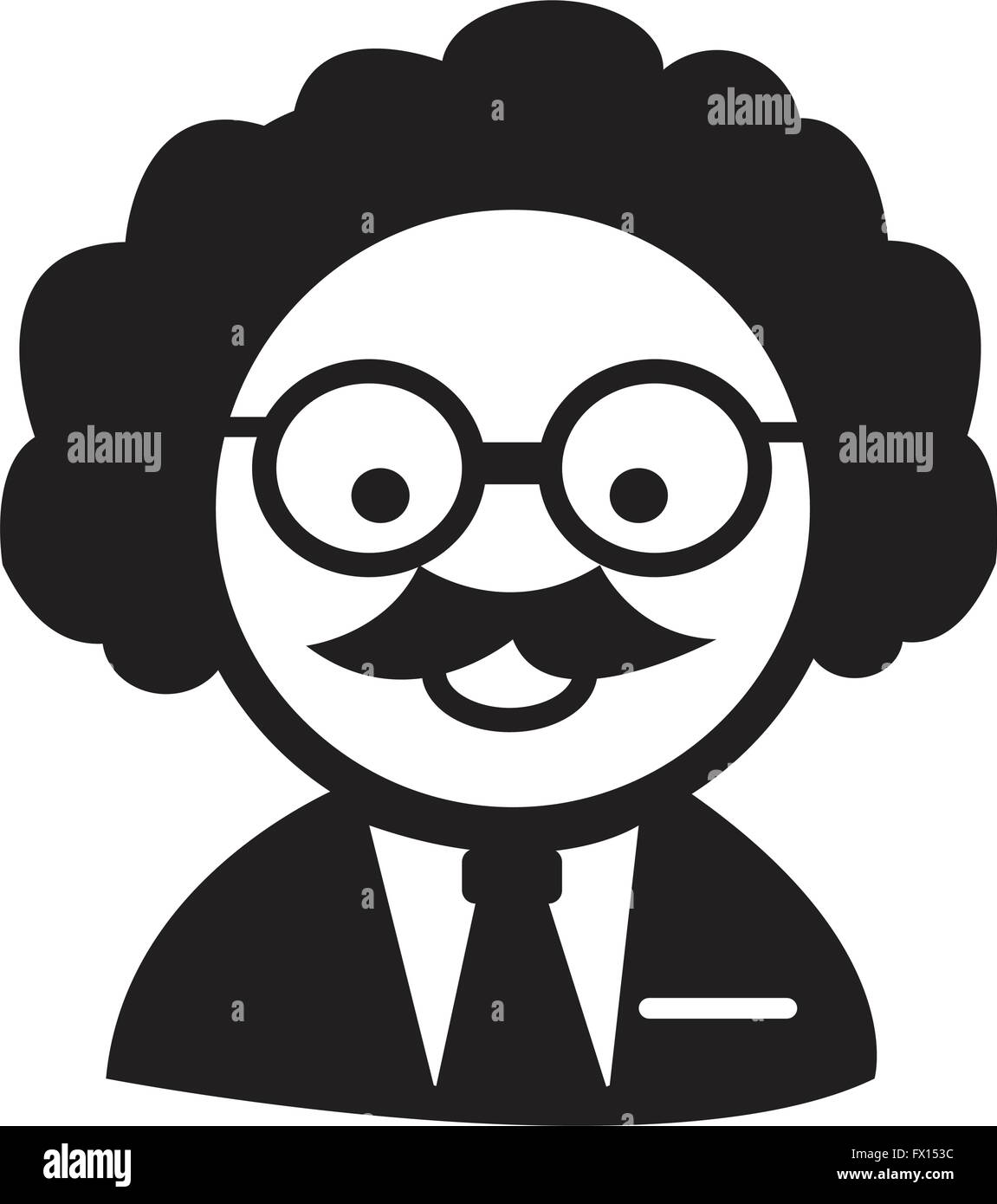 Wissenschaftler oder Professor Symbol Vektor Abbildung - Bild ...