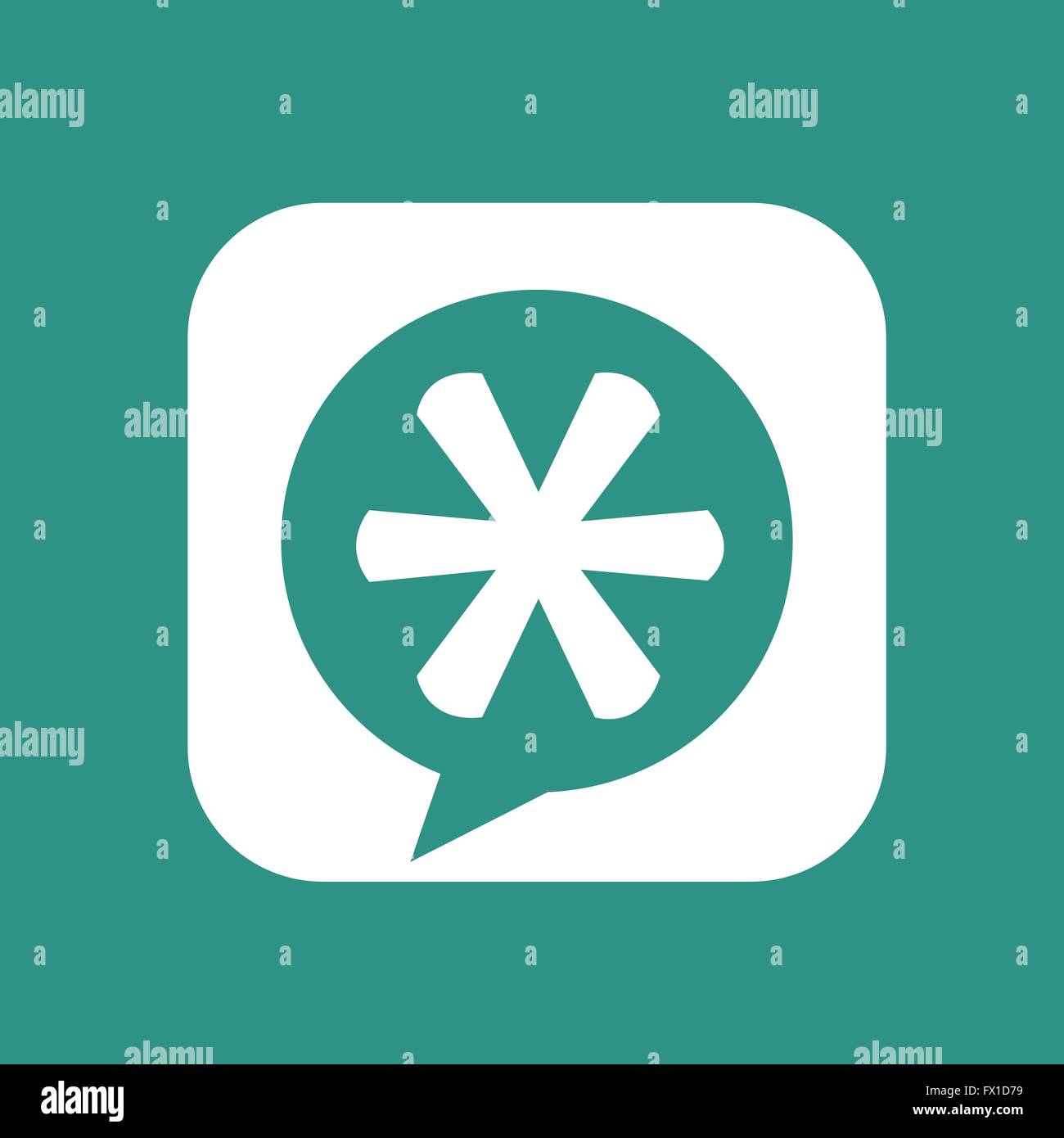 Sternchen Fußnote Zeichen Symbol Stock-Vektorgrafik - Alamy