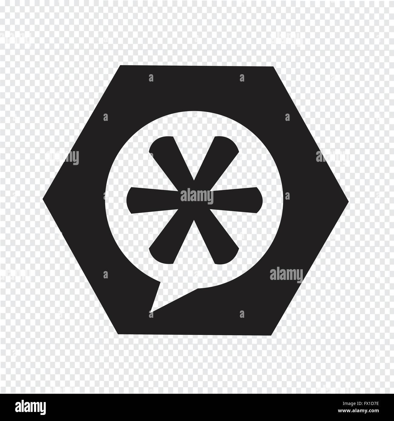 Sternchen Fußnote Zeichen Symbol Stock-Vektorgrafik - Alamy