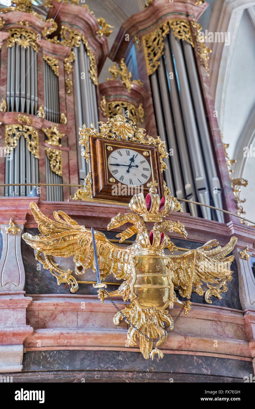 Innenraum des Doms Graz, die Domkirche St. Giles, Österreich gewidmet ...
