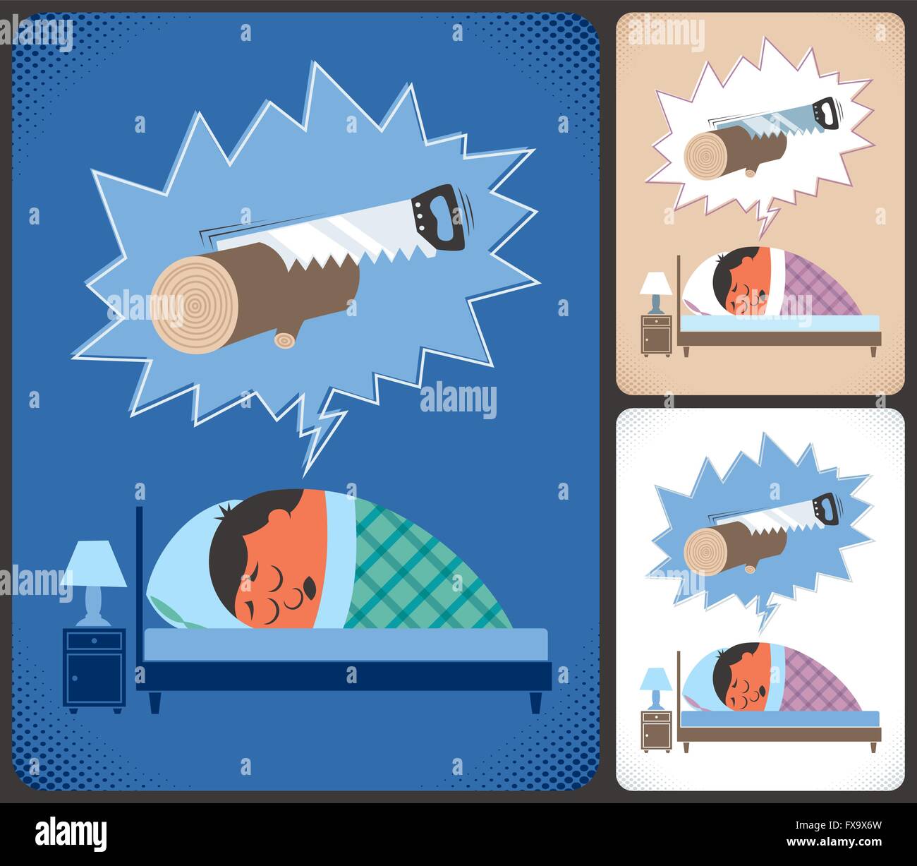 Cartoon illustration funny man reading -Fotos und -Bildmaterial in ...