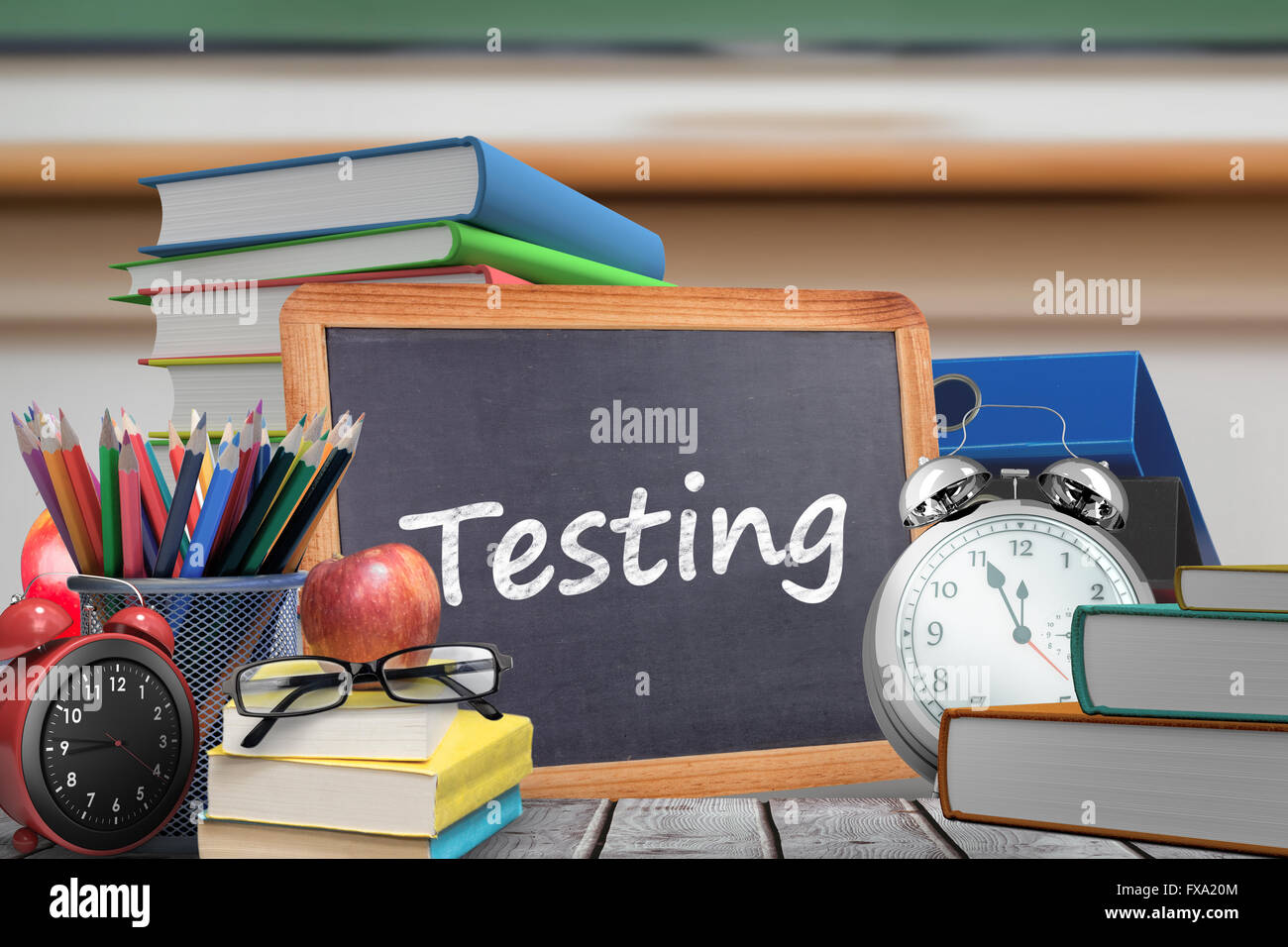 Das zusammengesetzte Bild im Test Wort Stockfotografie - Alamy