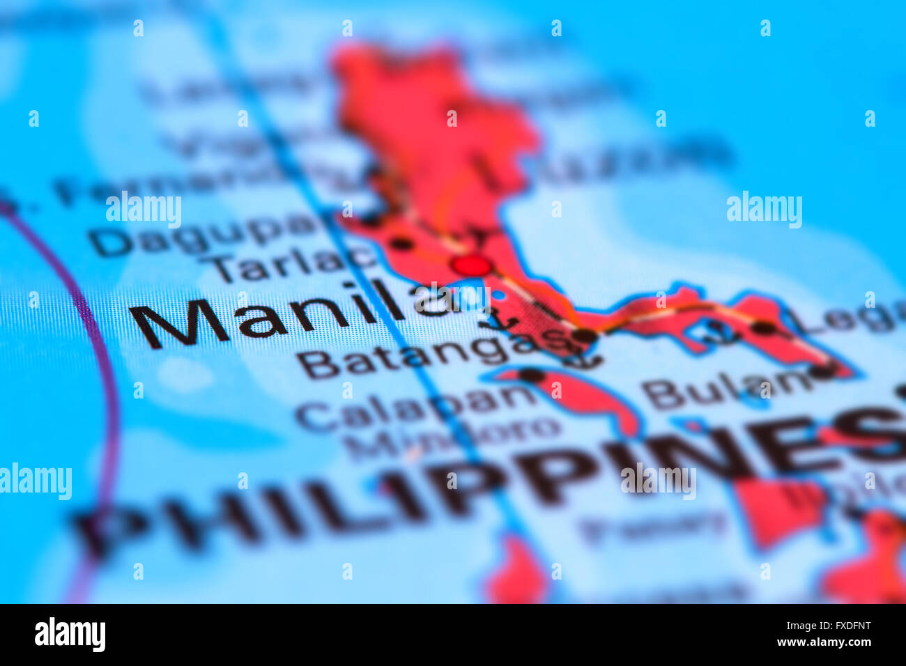 Map Of Manila Stockfotos und -bilder Kaufen - Alamy