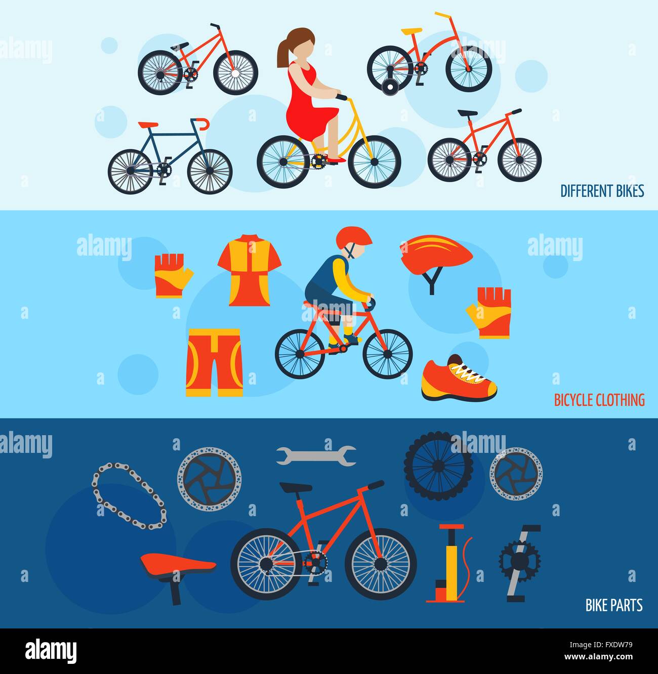 Fahrrad piktogramme Stock-Vektorgrafiken kaufen - Alamy