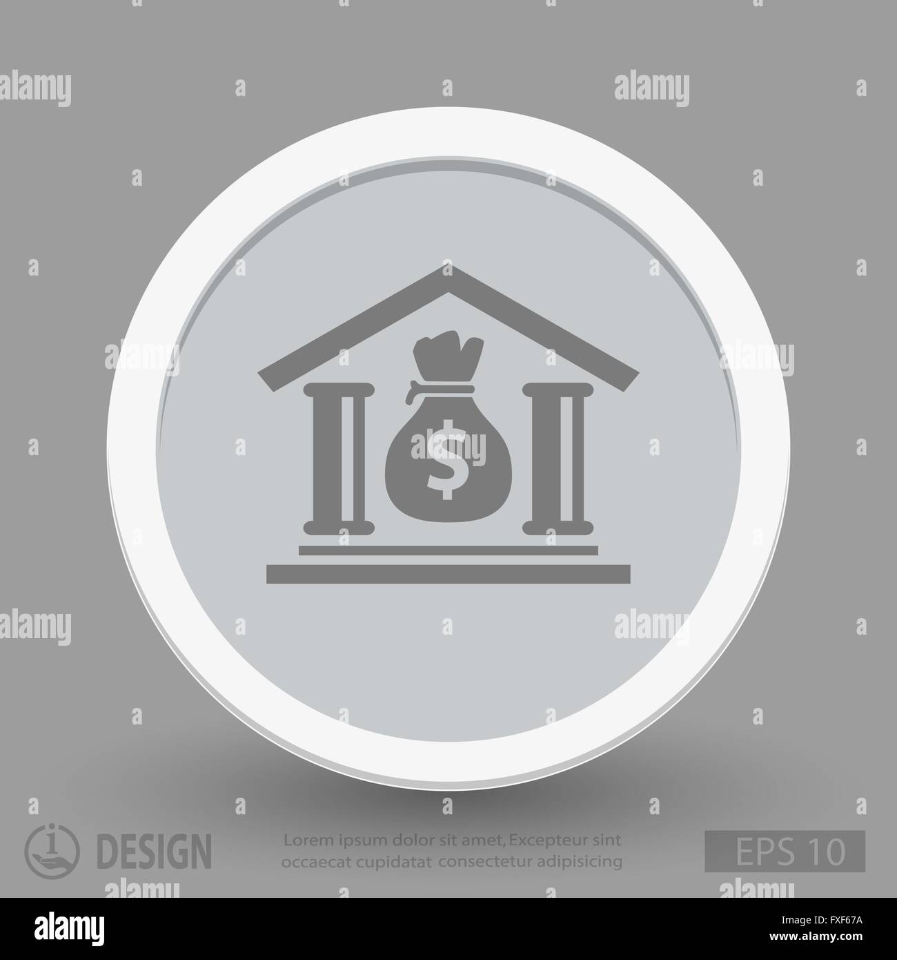 Piktogramm der bank Stock-Vektorgrafik - Alamy