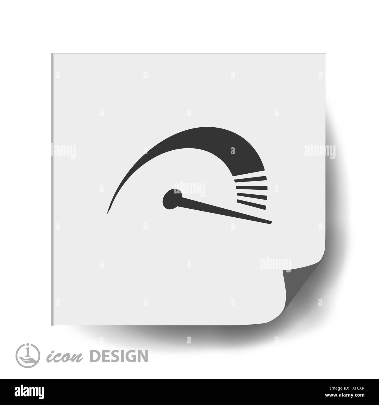 Piktogramm des Tachos Stock-Vektorgrafik - Alamy