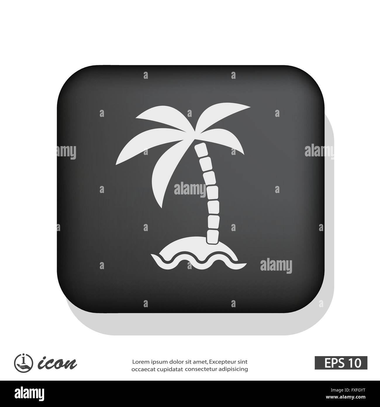 Piktogramm der Insel Stock-Vektorgrafik - Alamy