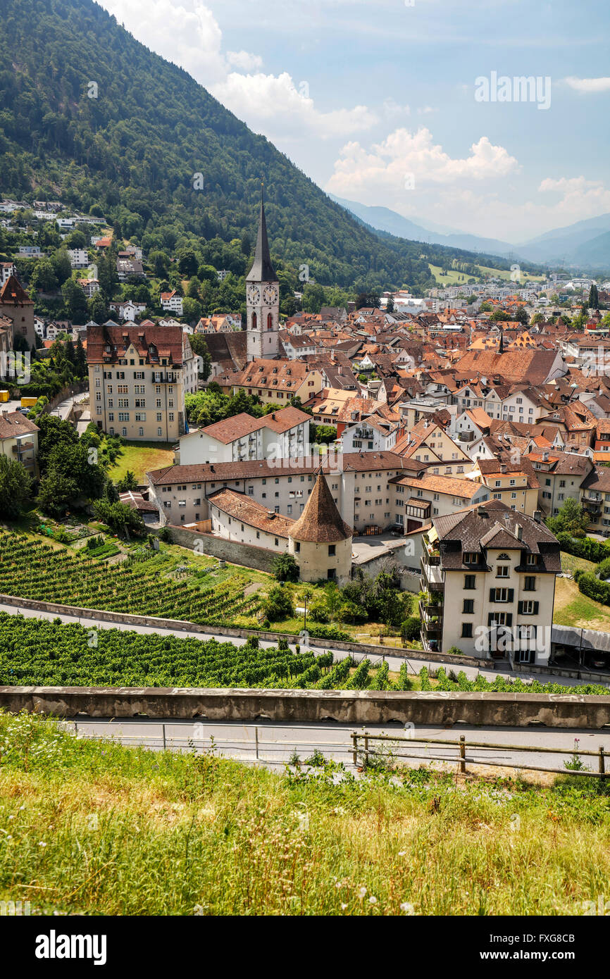 Altstadt von Chur, Kanton Graubünden, Schweiz Stockfotografie - Alamy