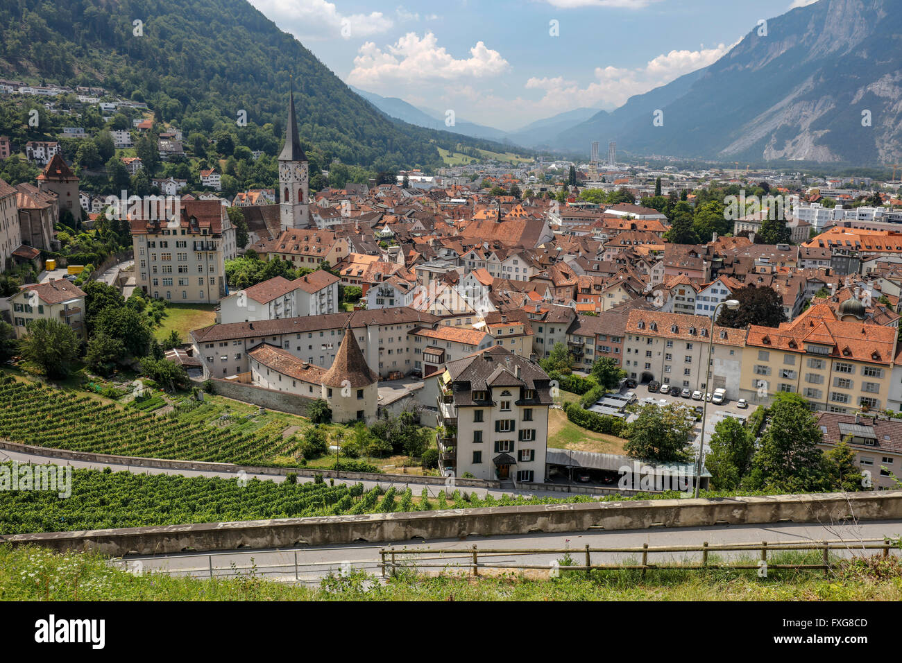 Altstadt von Chur, Kanton Graubünden, Schweiz Stockfotografie - Alamy