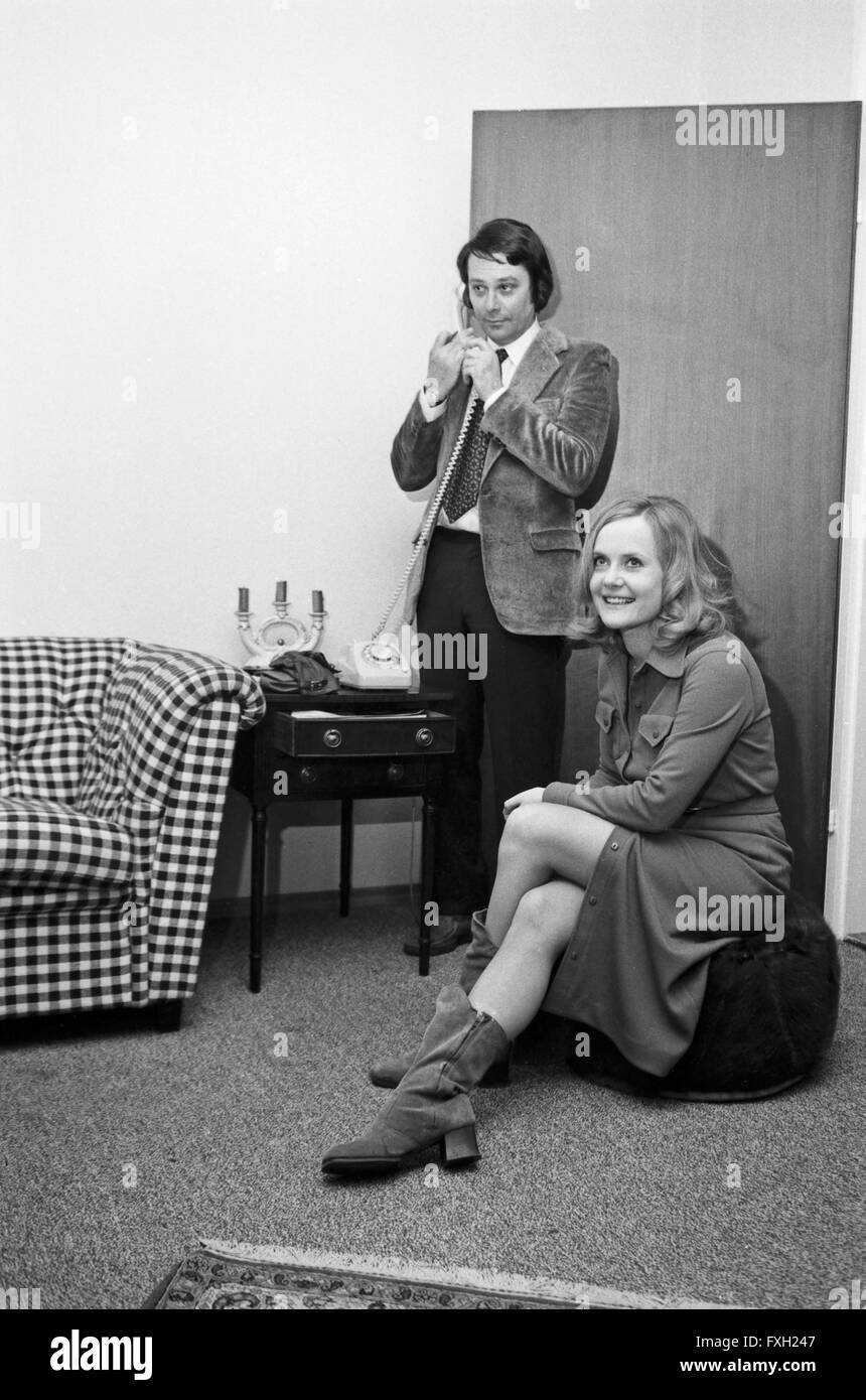 Deutsche plant Inge Brück mit Ehemann Klaus Überall, Deutschland 1970er ...