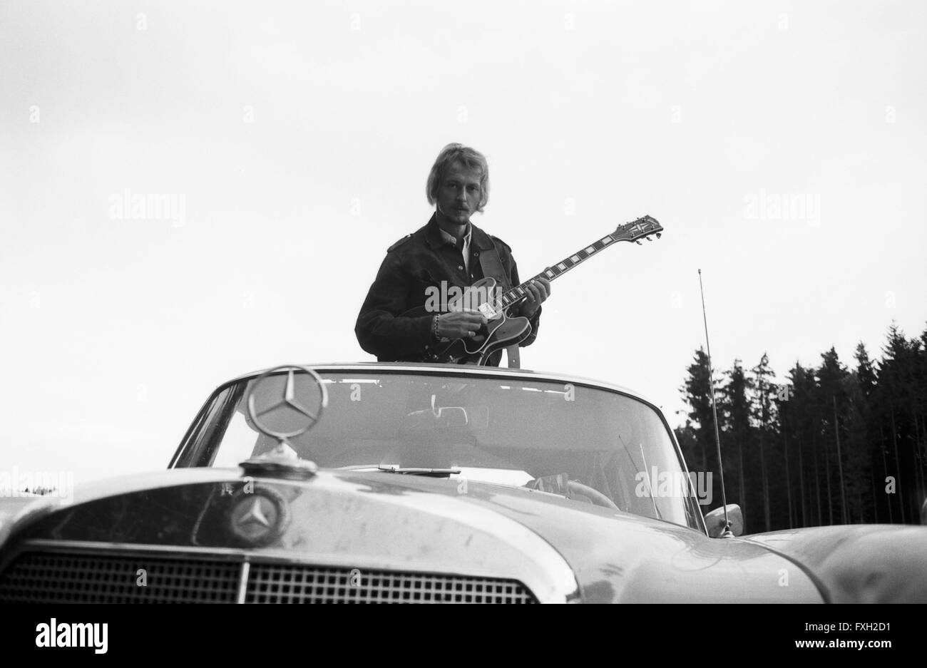 Der Sänger Jay Walker Mit seit Mercedes Benz Deutschland 1970er Jahre ...