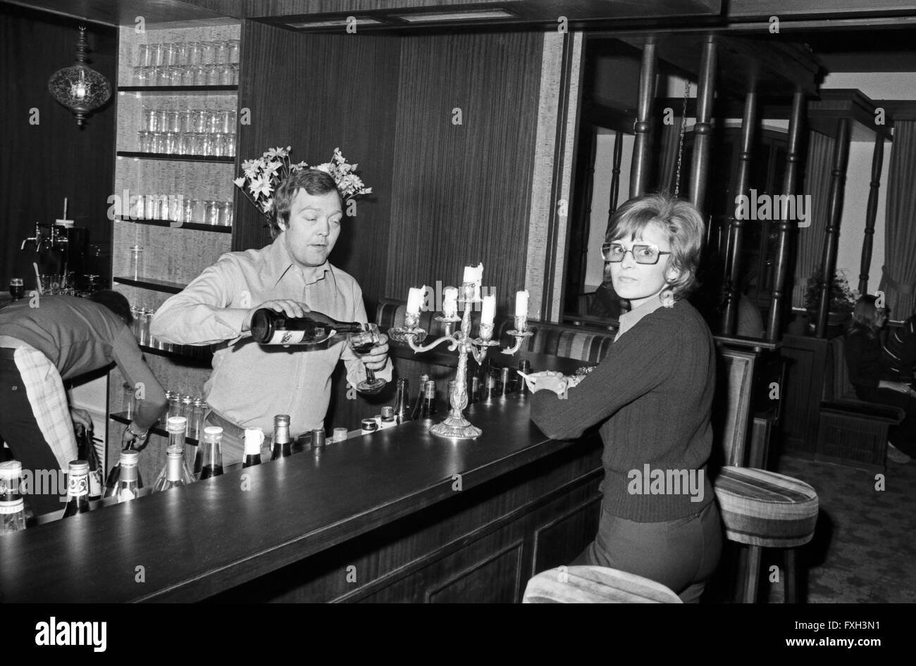 Der Deutsche Schauspieler Hans Zander Mit Ingrid Weiss, 1970er Jahre ...