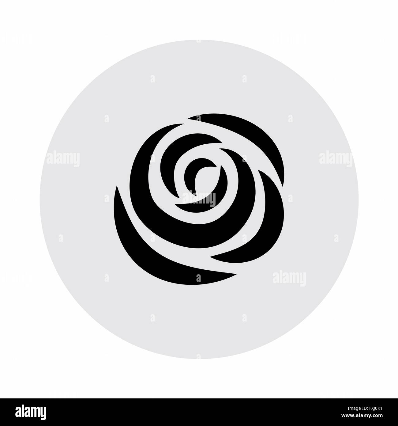 Piktogramm der rose Stock-Vektorgrafik - Alamy