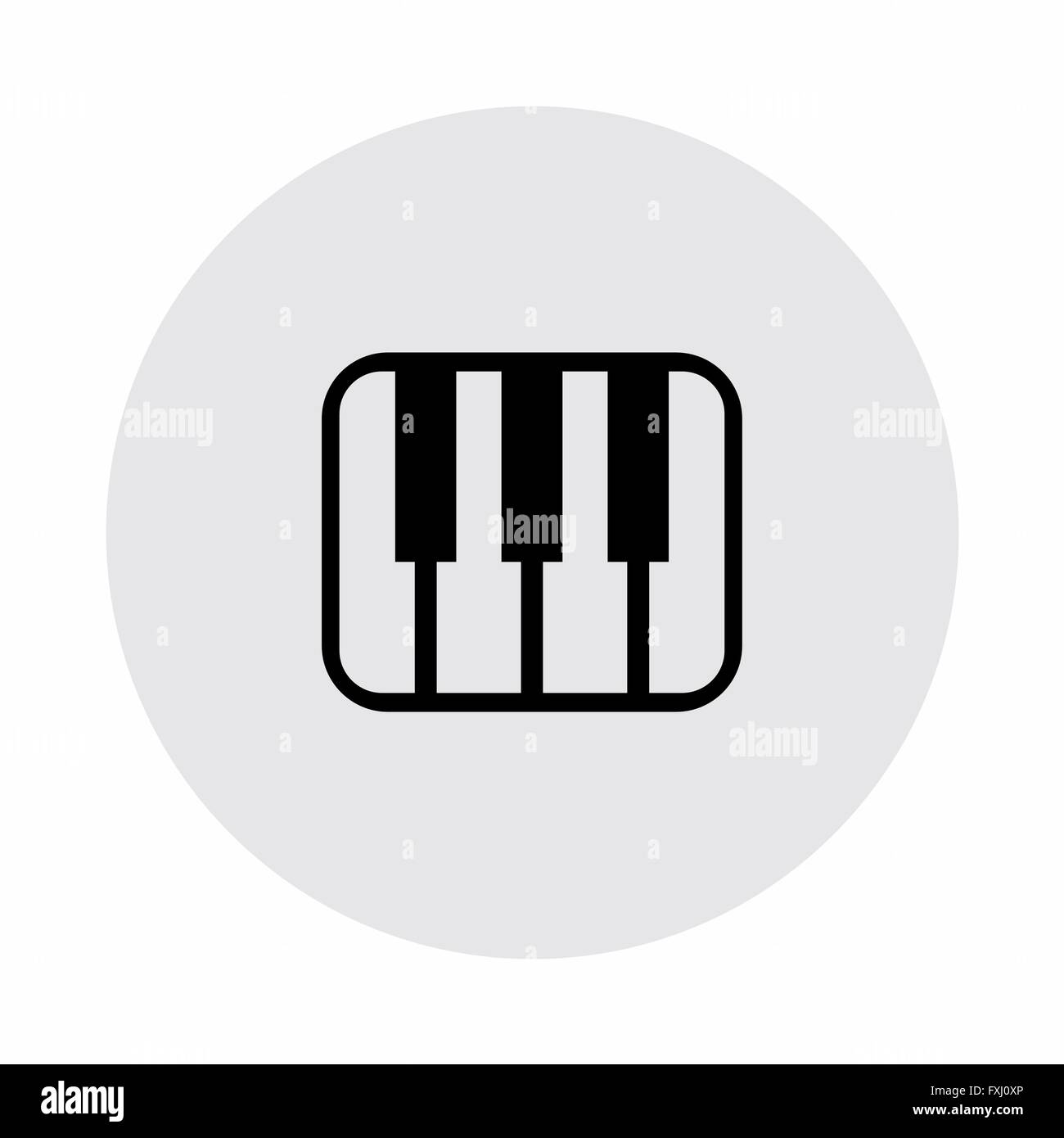 Piktogramm des Musik-keyboard Stock-Vektorgrafik - Alamy