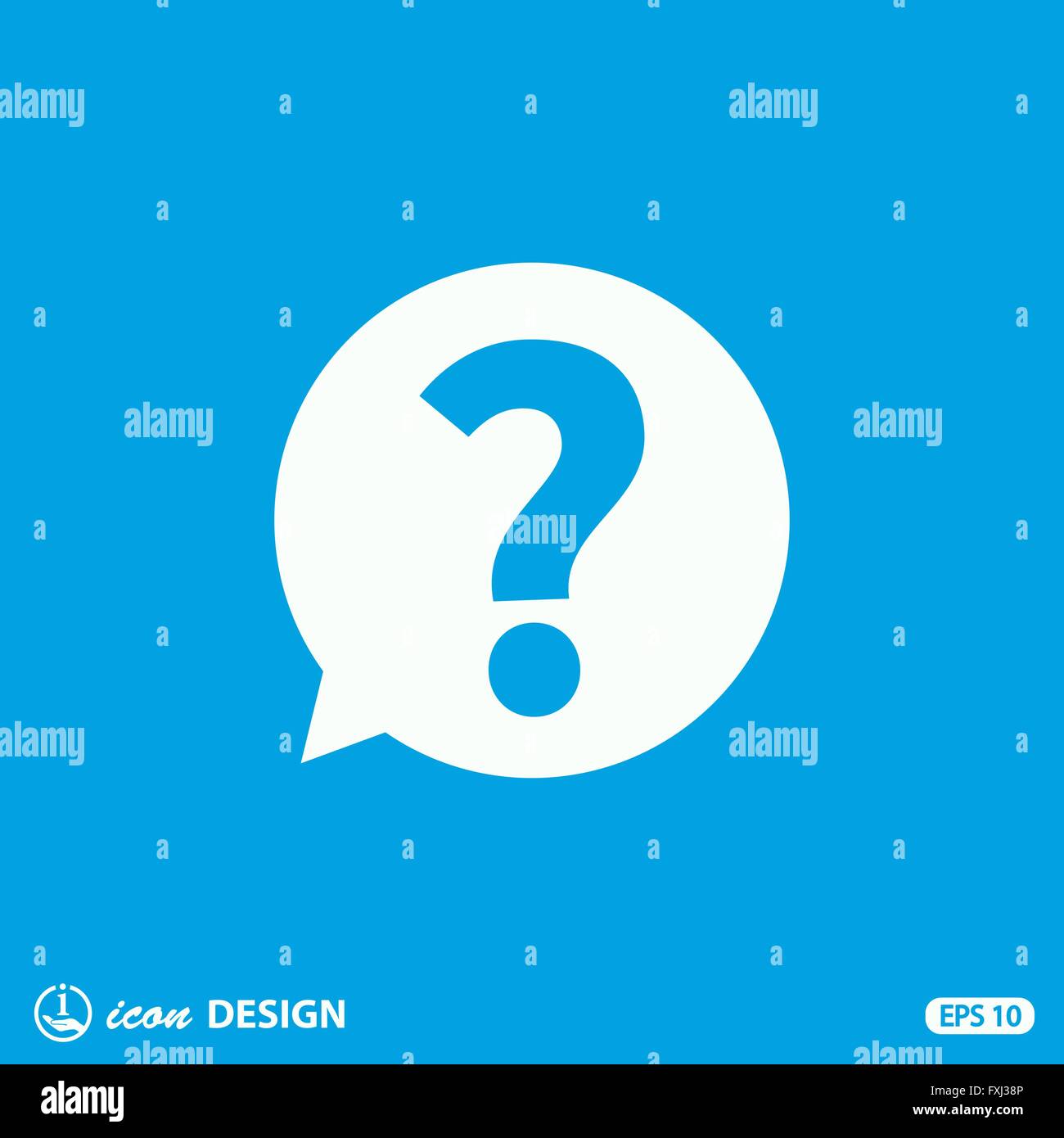 Piktogramm der Fragezeichen Stock-Vektorgrafik - Alamy