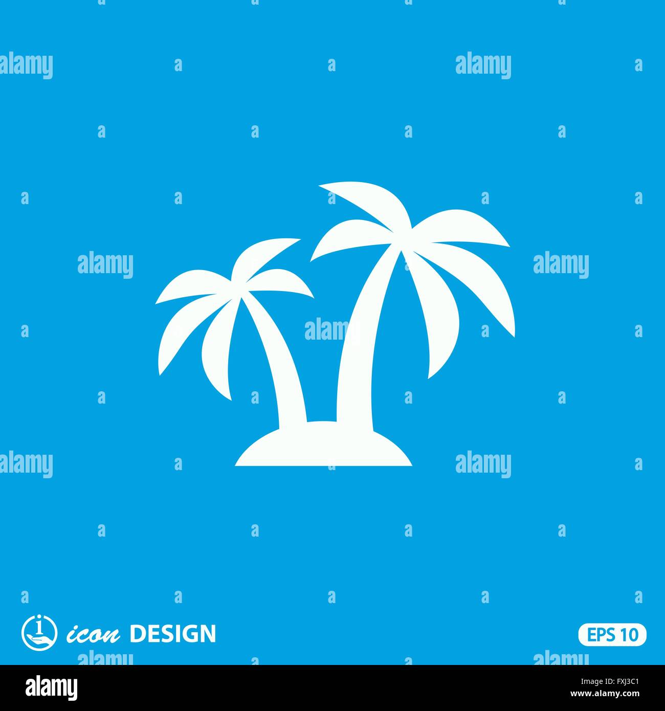 Piktogramm der Insel Stock-Vektorgrafik - Alamy