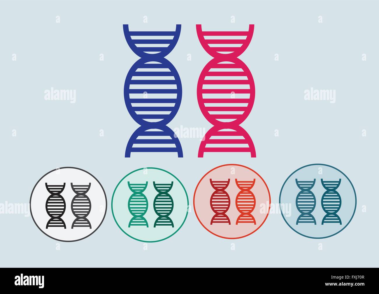 DNA-Zeichen Synbol Symbol Stock-Vektorgrafik - Alamy