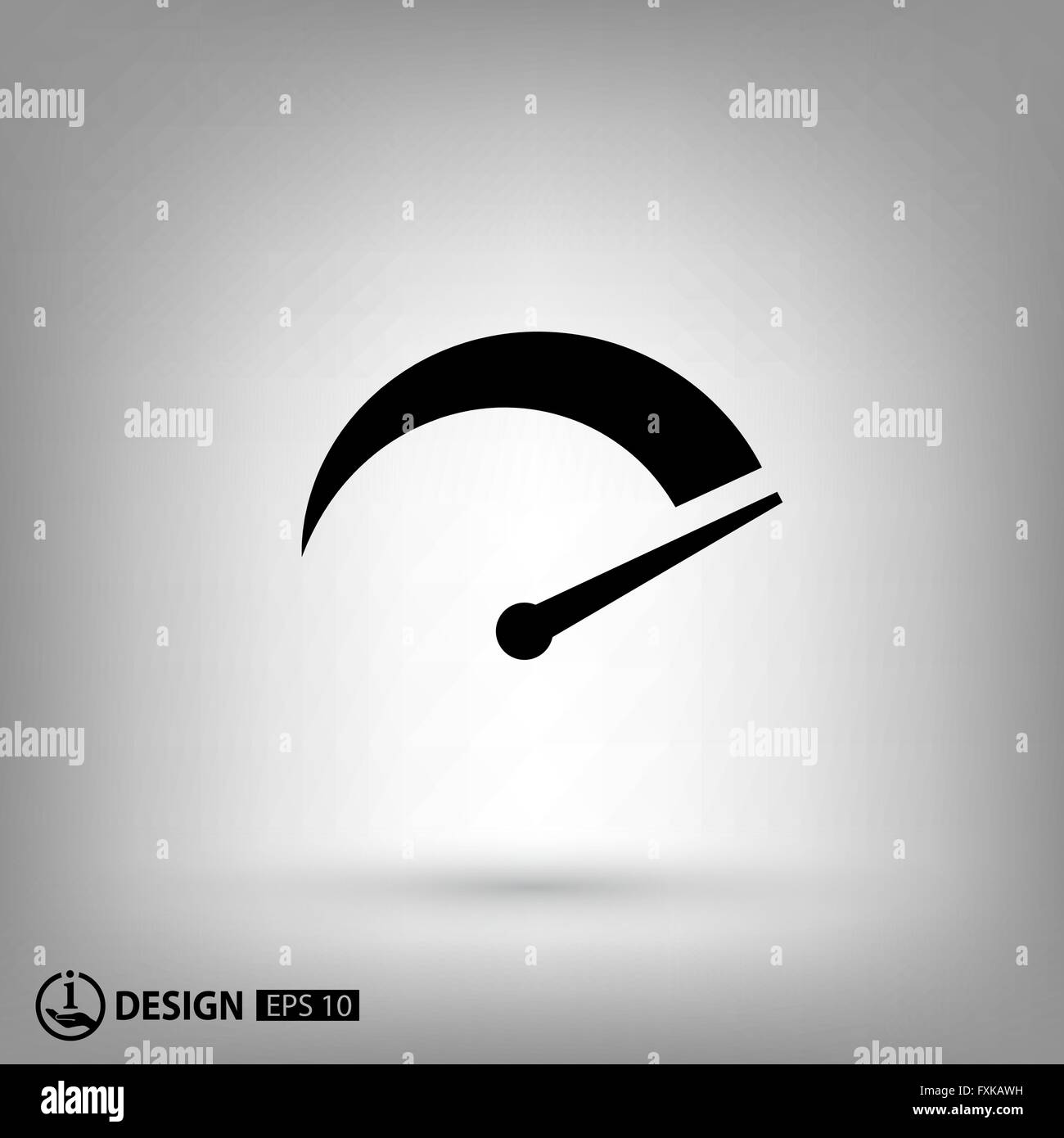 Piktogramm des Tachos Stock-Vektorgrafik - Alamy
