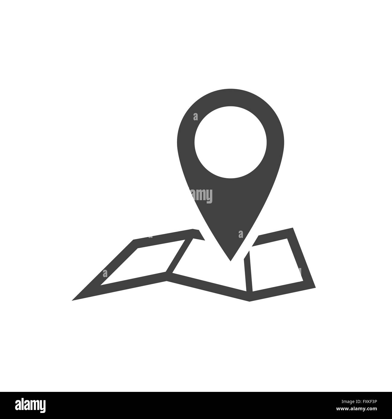 Karte Symbol Symbol Stock-Vektorgrafik - Alamy