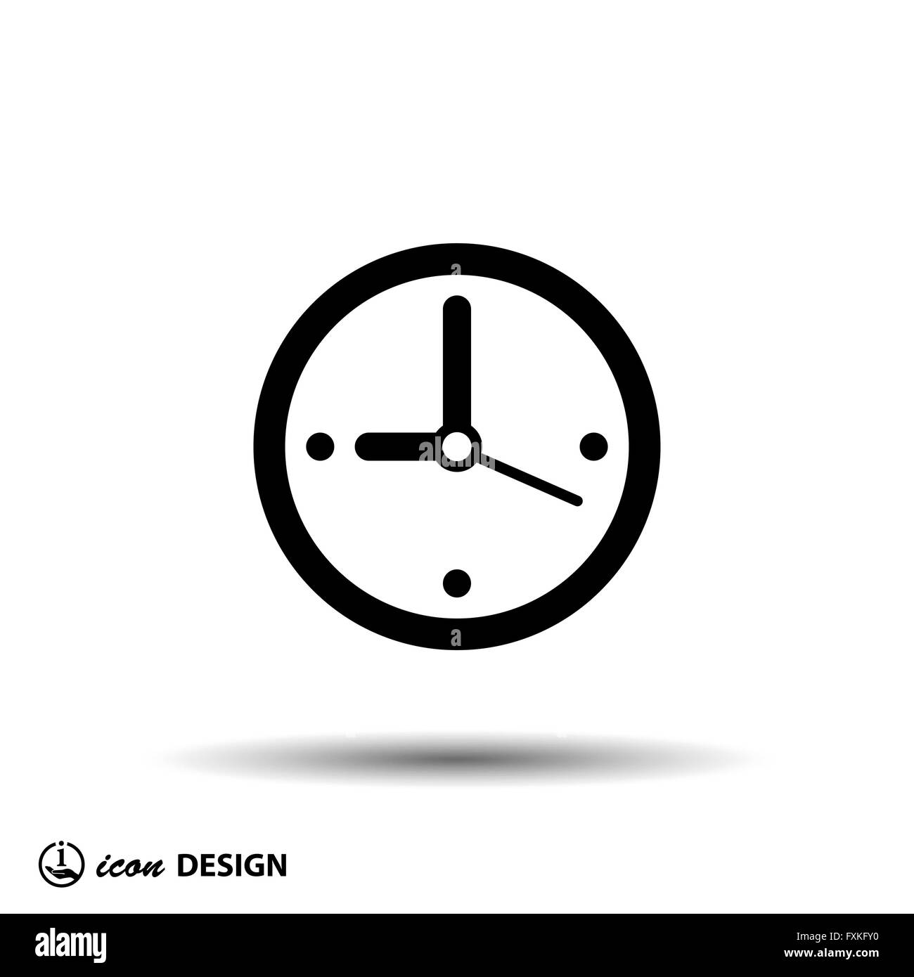 Piktogramm der Uhr Stock-Vektorgrafik - Alamy
