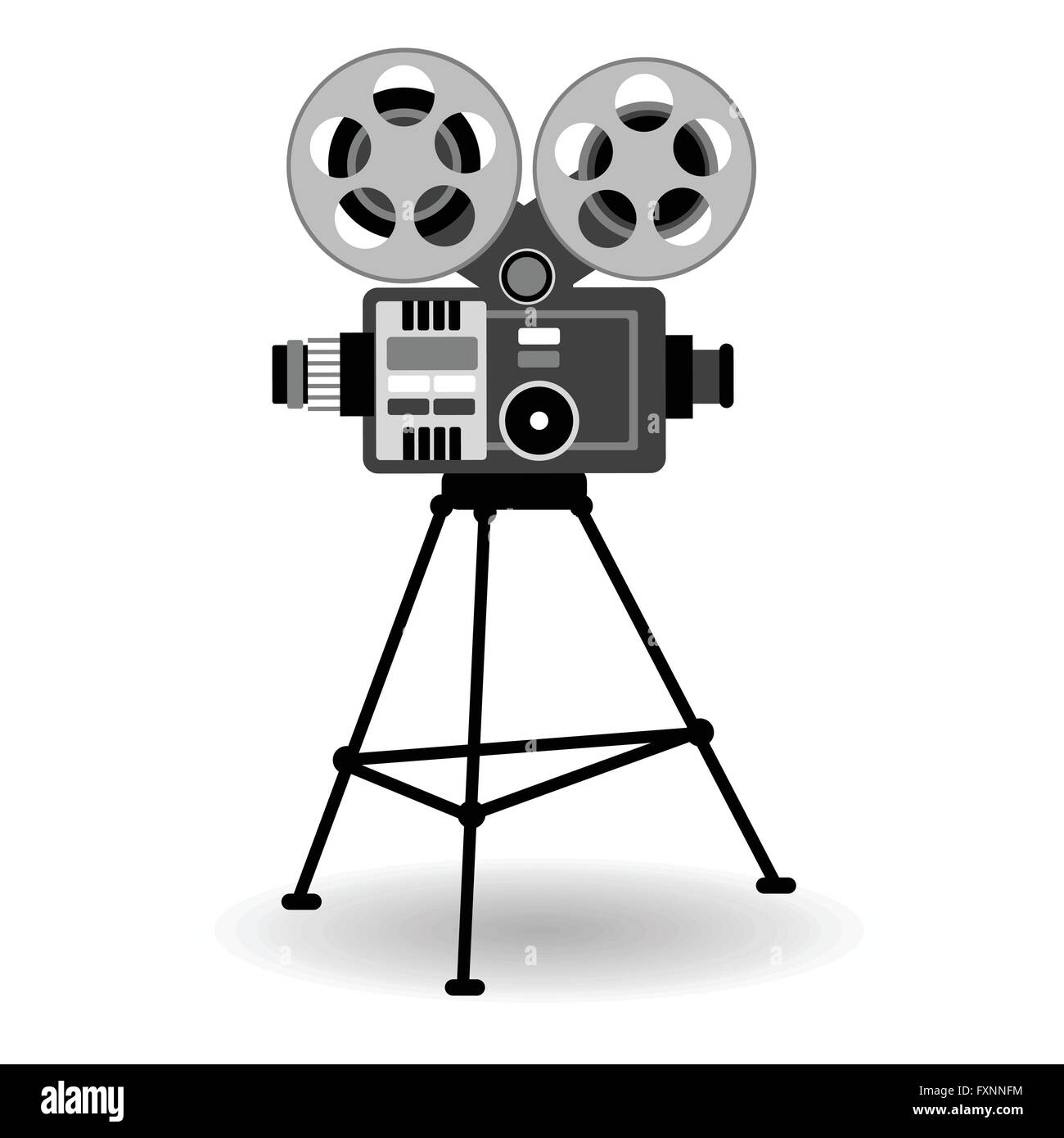 Alter vintage filmprojektor Schwarzweiß-Stockfotos und -bilder - Alamy