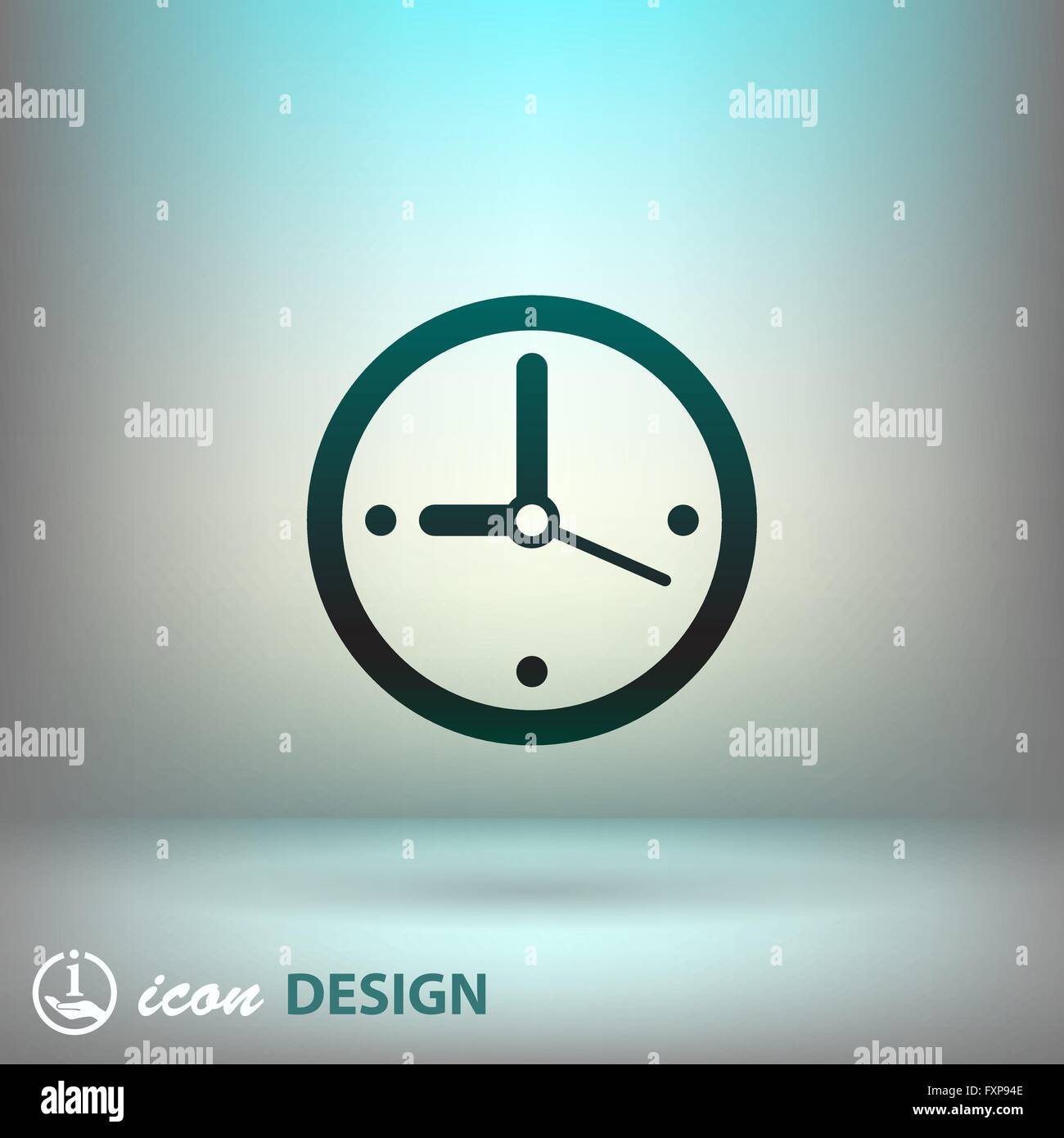 Piktogramm der Uhr Stock-Vektorgrafik - Alamy