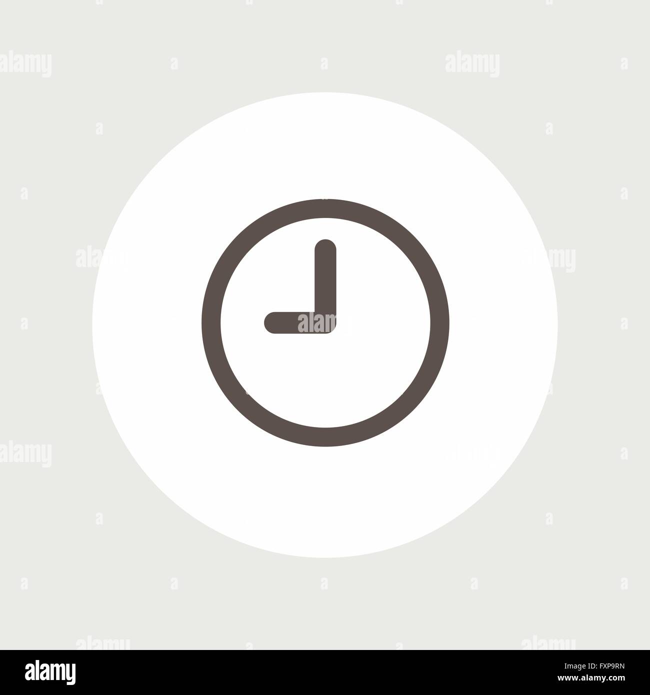 Piktogramm der Uhr Stock-Vektorgrafik - Alamy