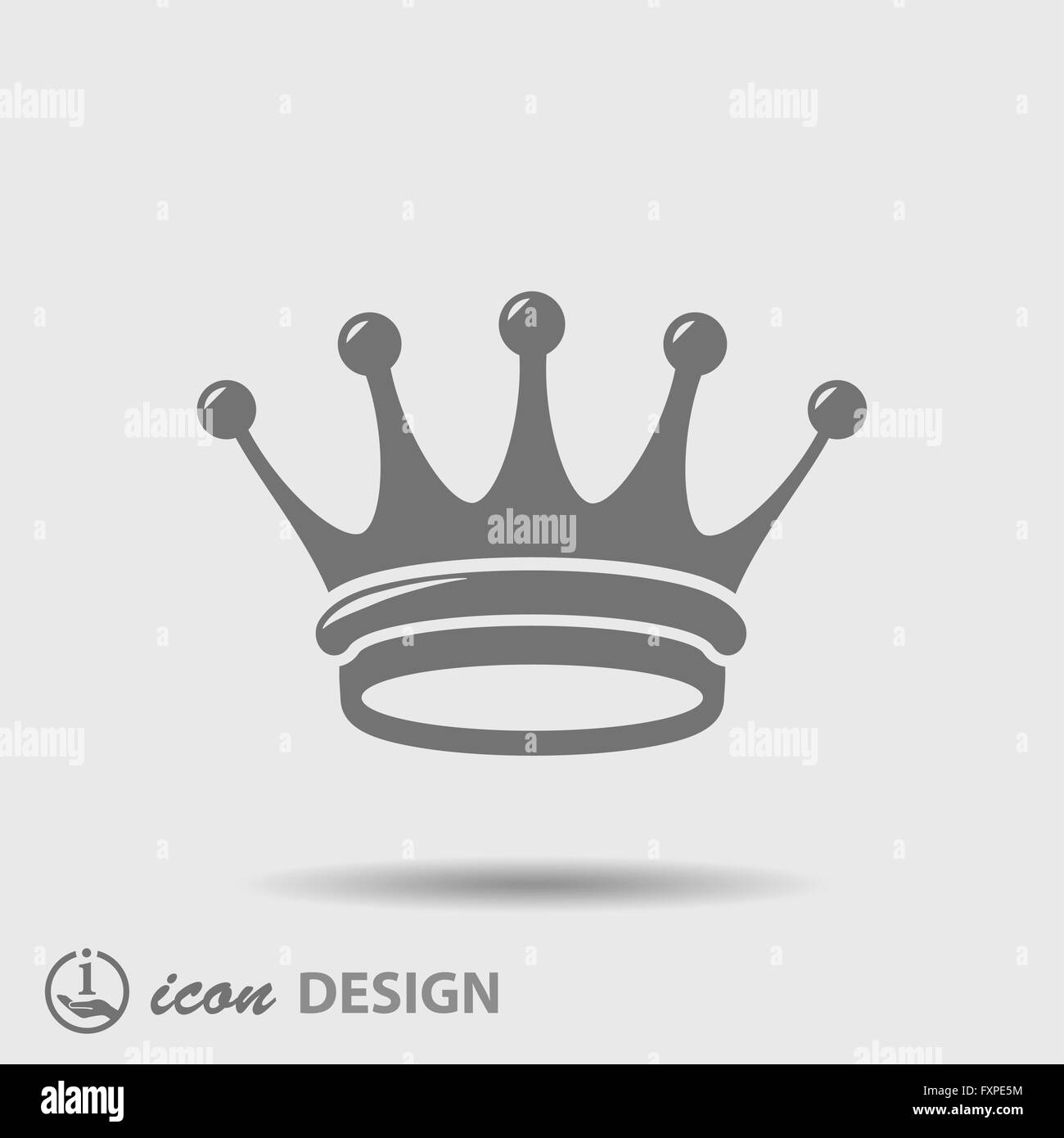 Piktogramm der Krone Stock-Vektorgrafik - Alamy