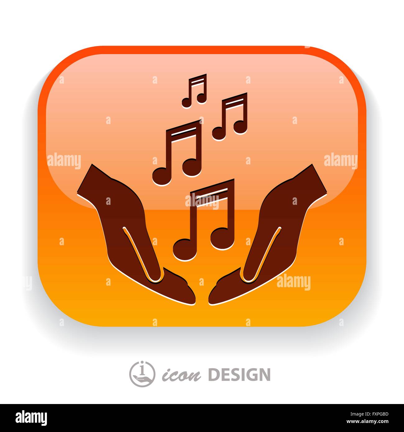 Piktogramm der Musik Stock-Vektorgrafik - Alamy