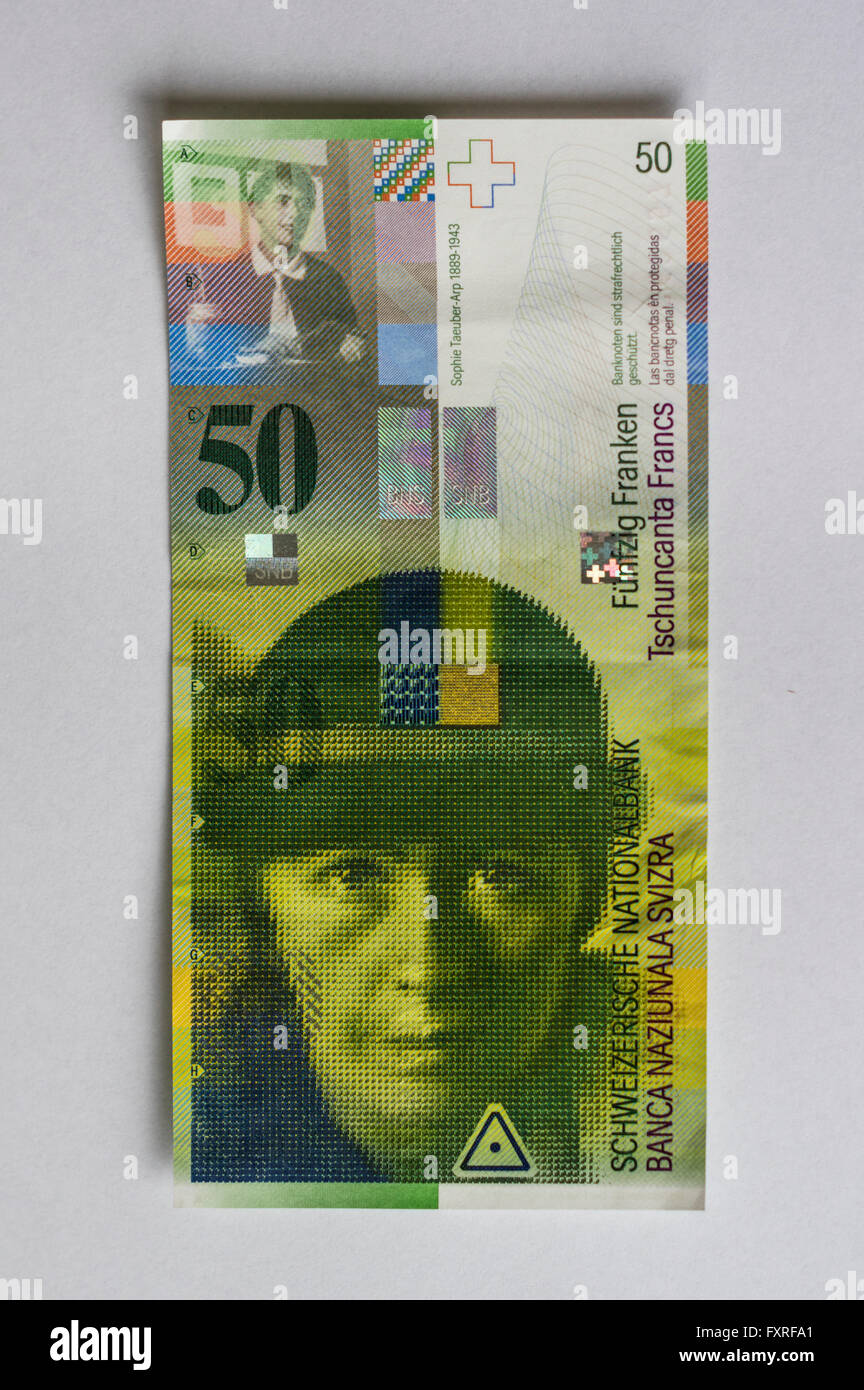 50 Swiss Francs Note Stockfotos und -bilder Kaufen - Alamy