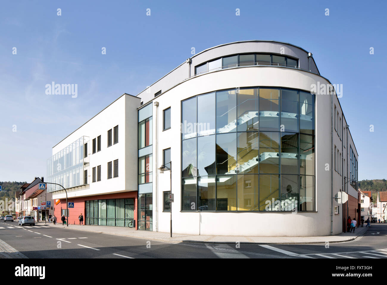 Neues Rathaus, Marktheidenfeld, untere Franken, Bayern, Deutschland ...