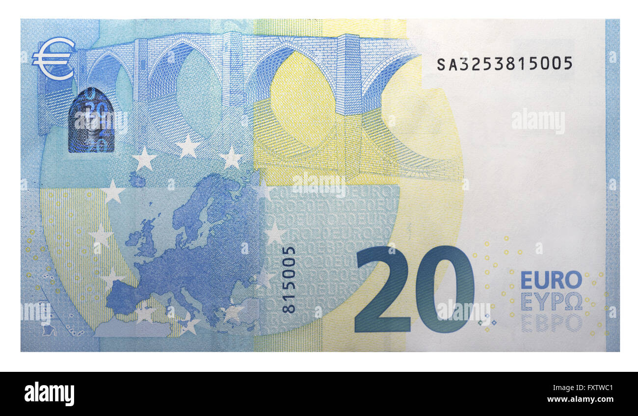 Euro 20 Twenty Bank Note Stockfotos & Euro 20 Twenty Bank Note Bilder ...