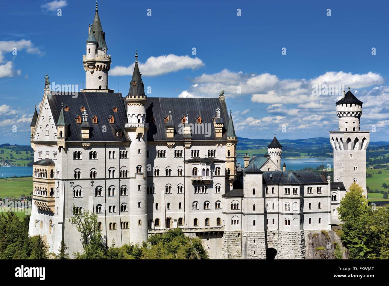Deutschland, Bayern, Schloss Neuschwanstein, Hohenschwangau, schönsten ...