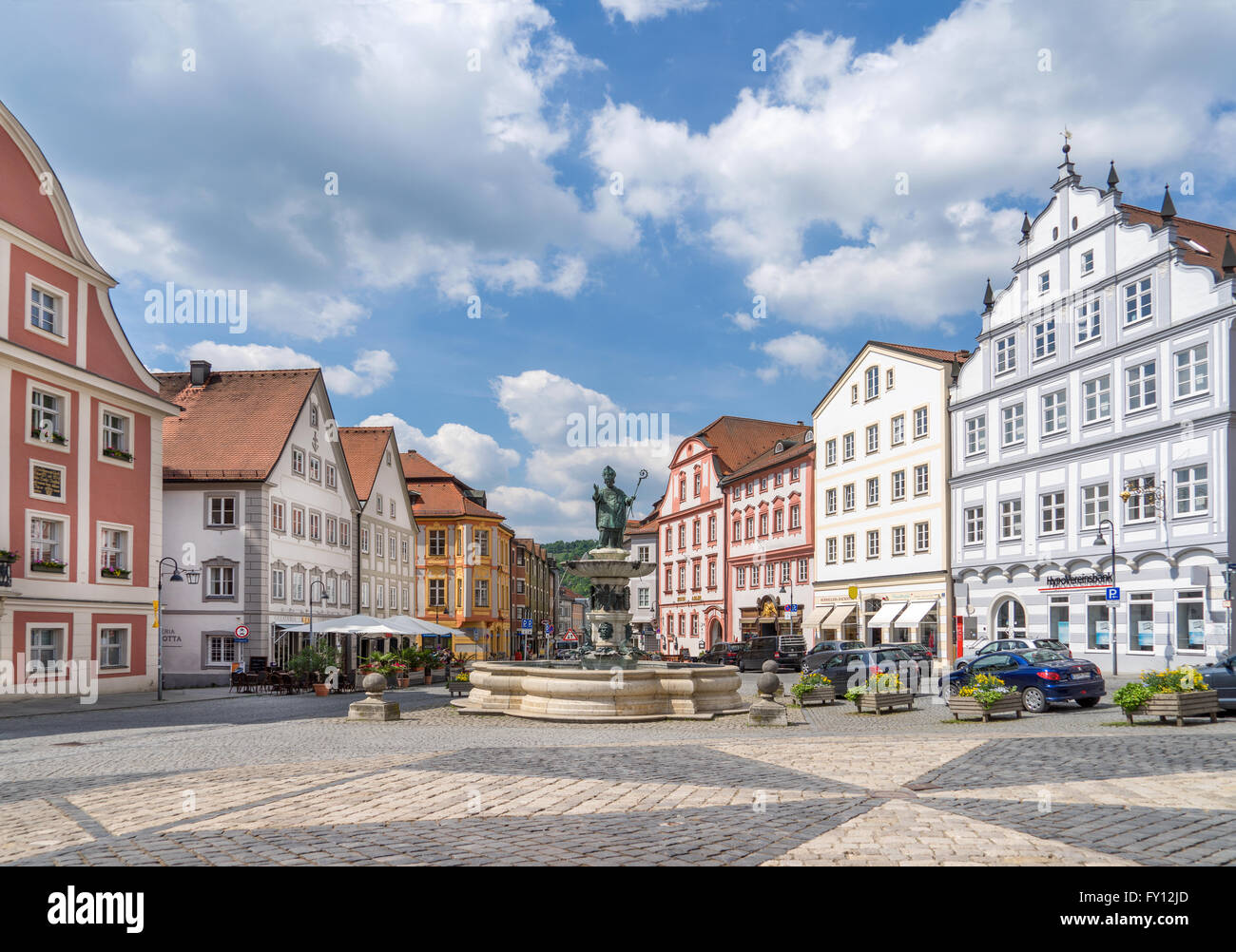 Marktplatz in Eichstätt, Deutschland Stockfotografie - Alamy